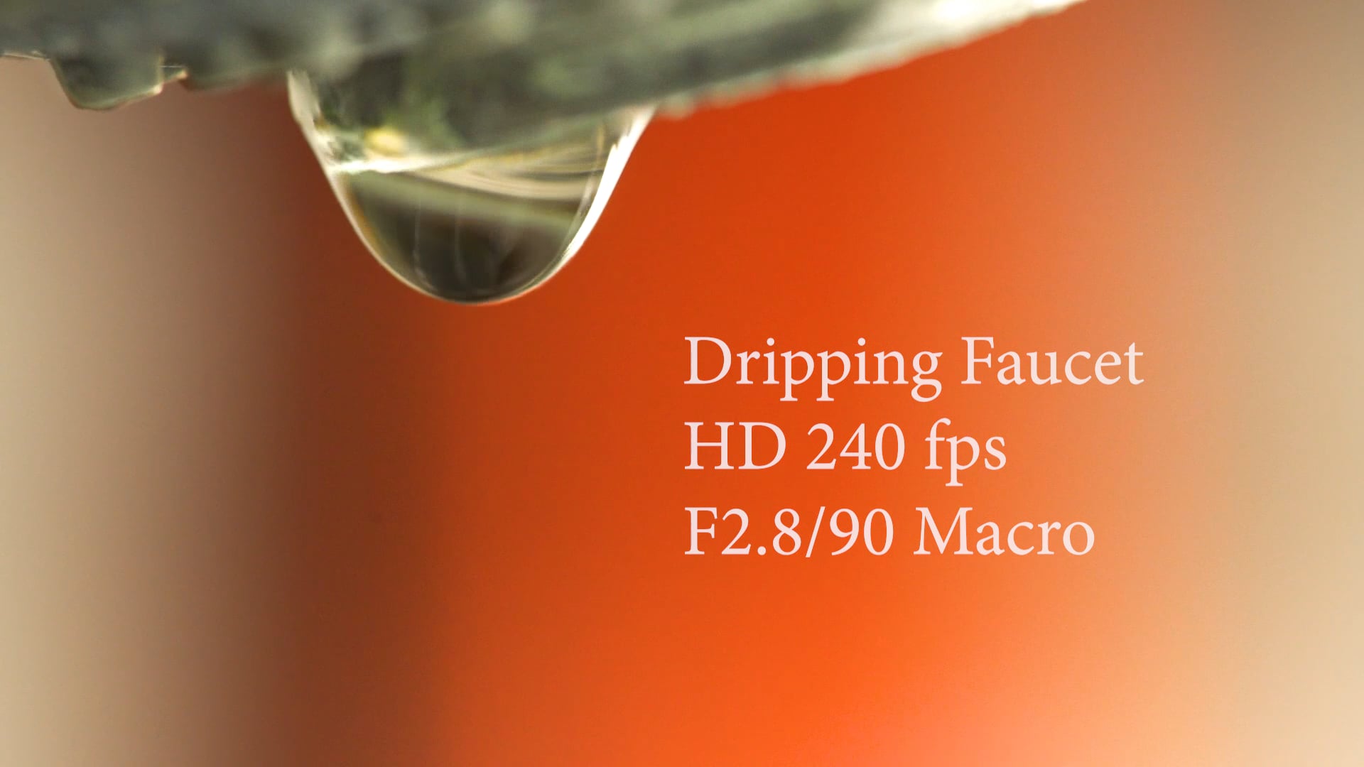 Dripping Faucet, 1/8th speed on Vimeo