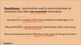 Parentheses Grammar Lesson Trailer On Vimeo
