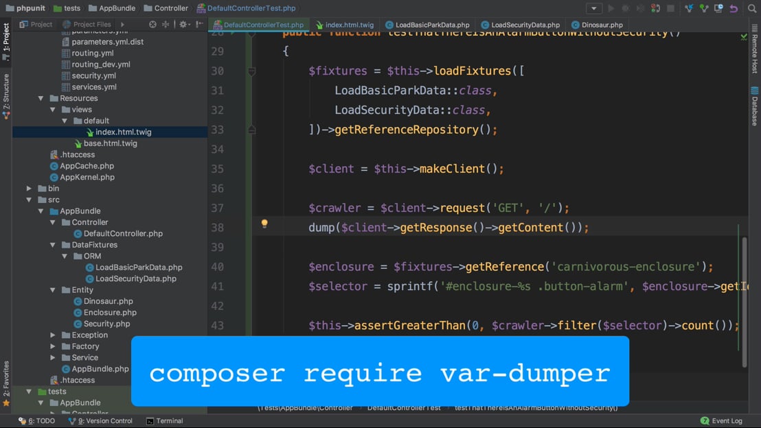 Loading Fixtures References > PHPUnit (Legacy): Testing with a Bite ... Loading Fixtures References > PHPUnit (Legacy): Testing with a Bite ...