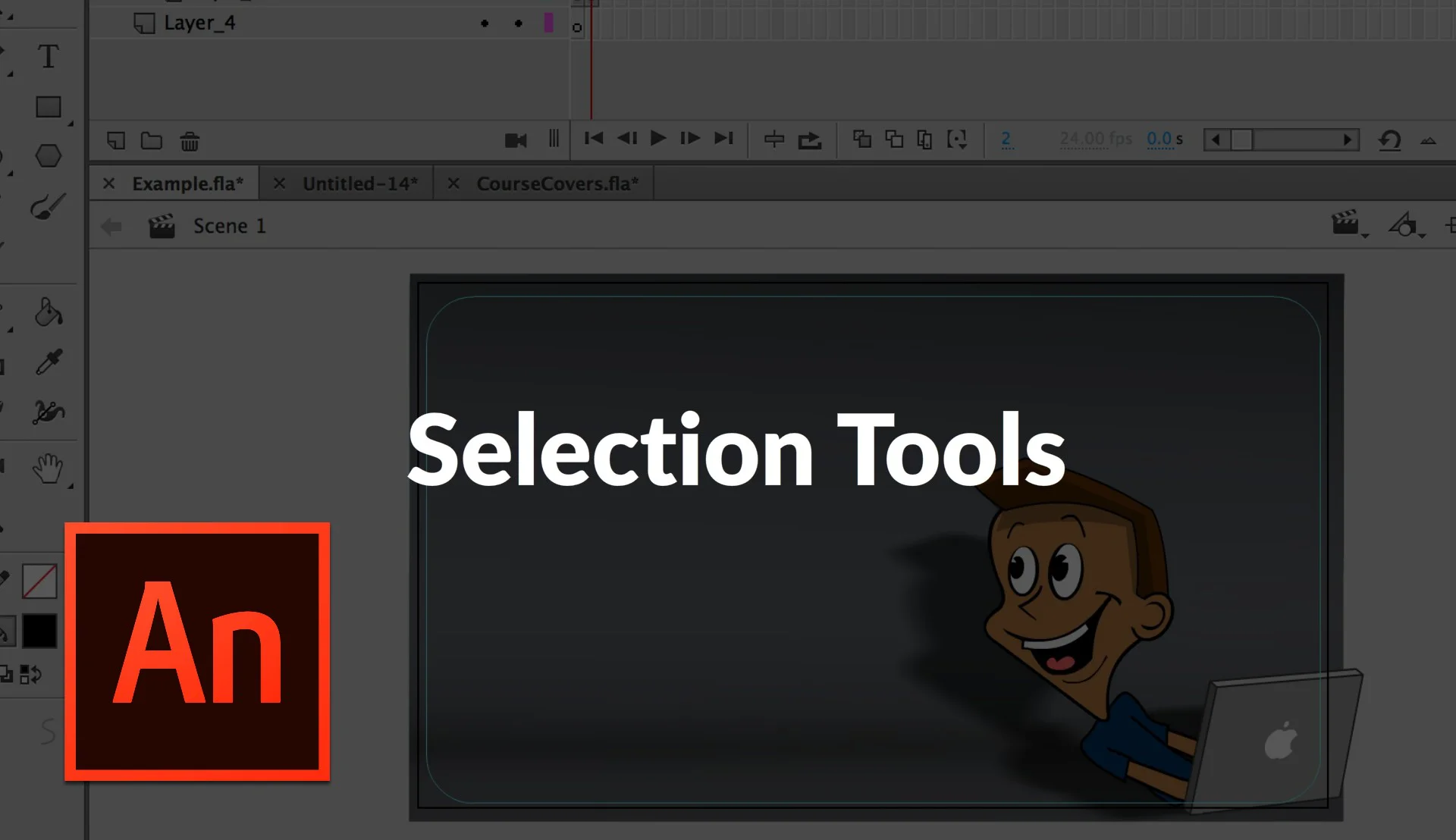 Adobe Animate Basics - Selection and Subselection Tool on Vimeo