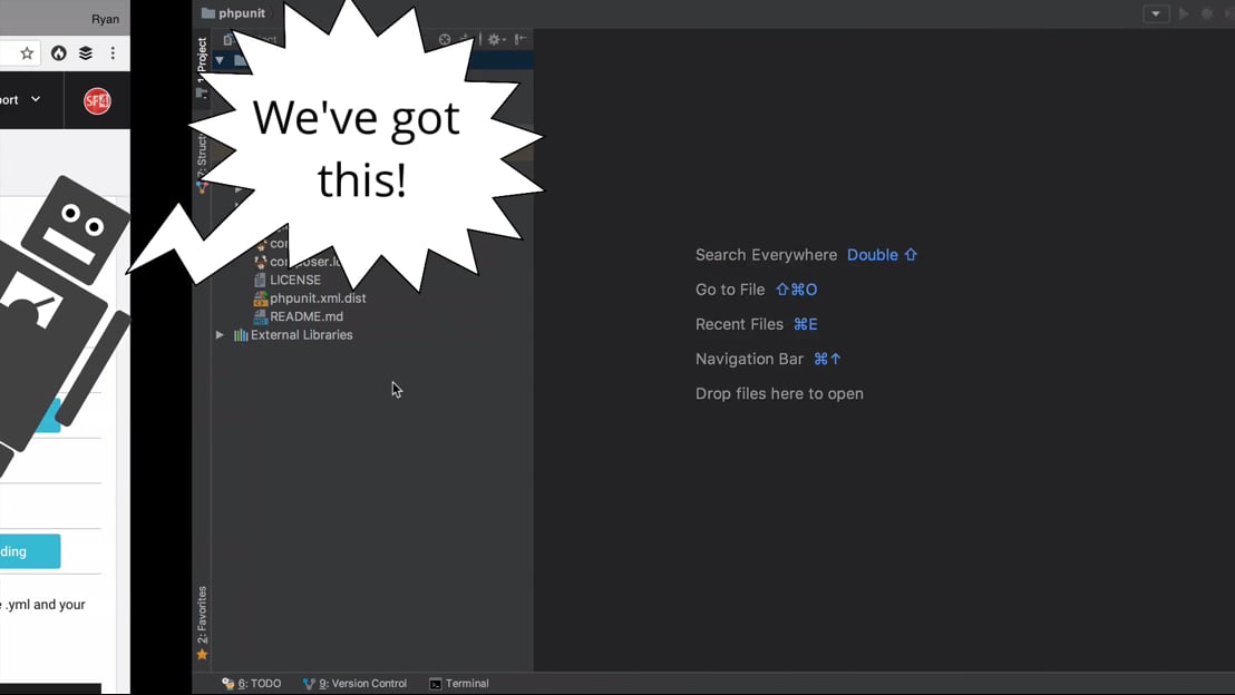 Continuous Integration: Activate the Robots > PHPUnit (Legacy): Testing ... Continuous Integration: Activate the Robots > PHPUnit (Legacy): Testing ...
