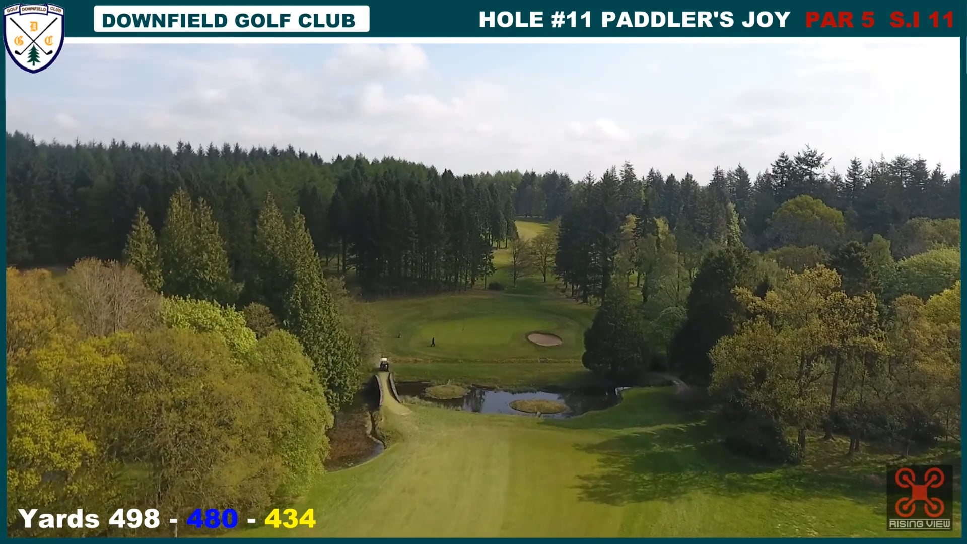 Downfield Golf Club Hole 11 (Drone Golf Course Aerial Flyover) on Vimeo