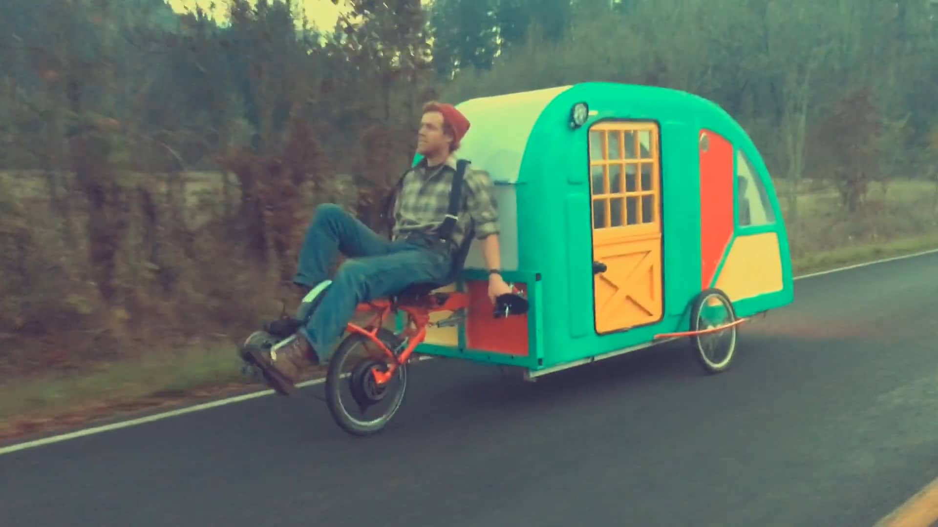 Bike RV - Electric Bicycle Caravan - Trike Shelter - Bike Camper ...