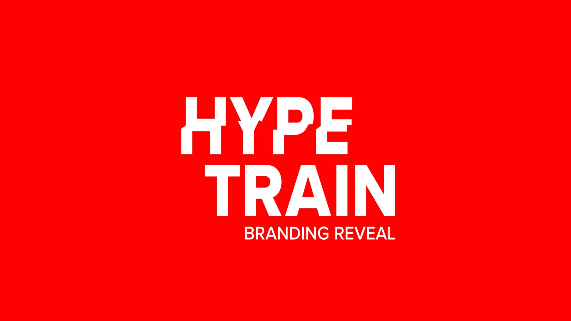 HYPE TRAIN Branding Reveal on Vimeo