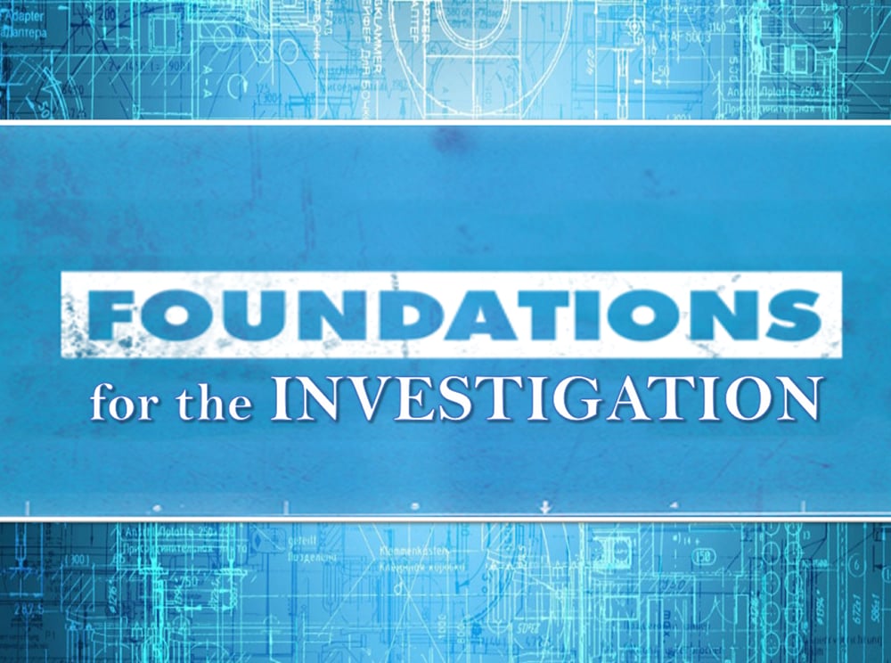 Foundations for the Investigation - Part 7 on Vimeo