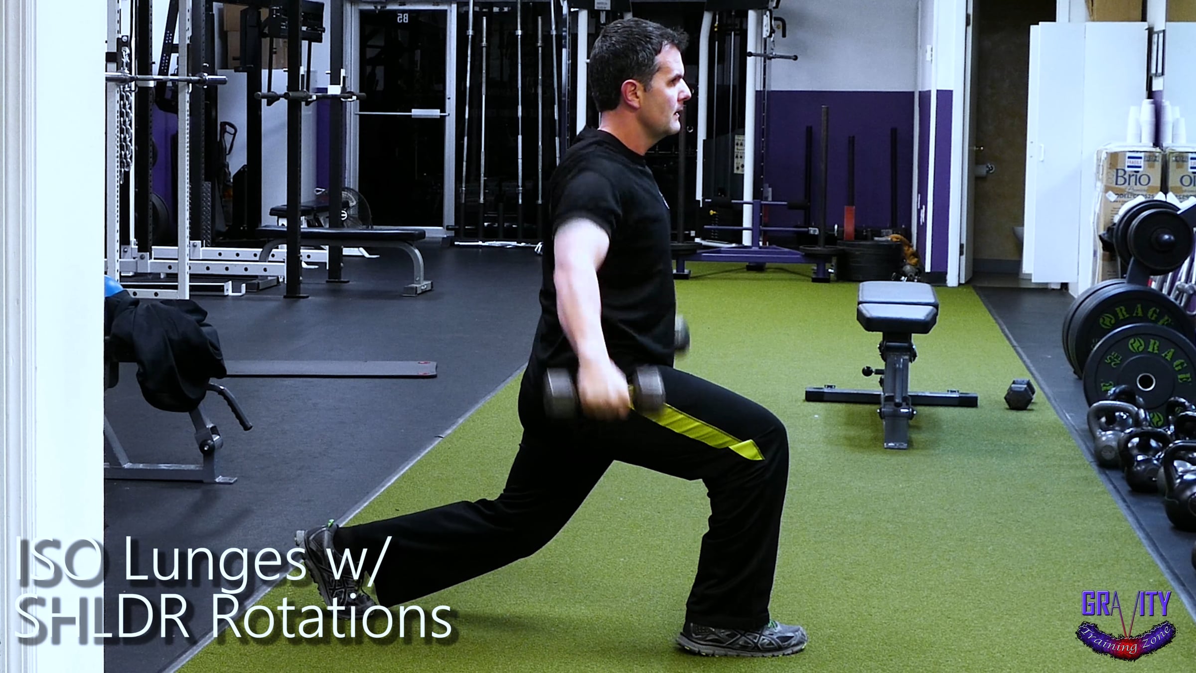 ISO Lunges w SHLDR Rotations