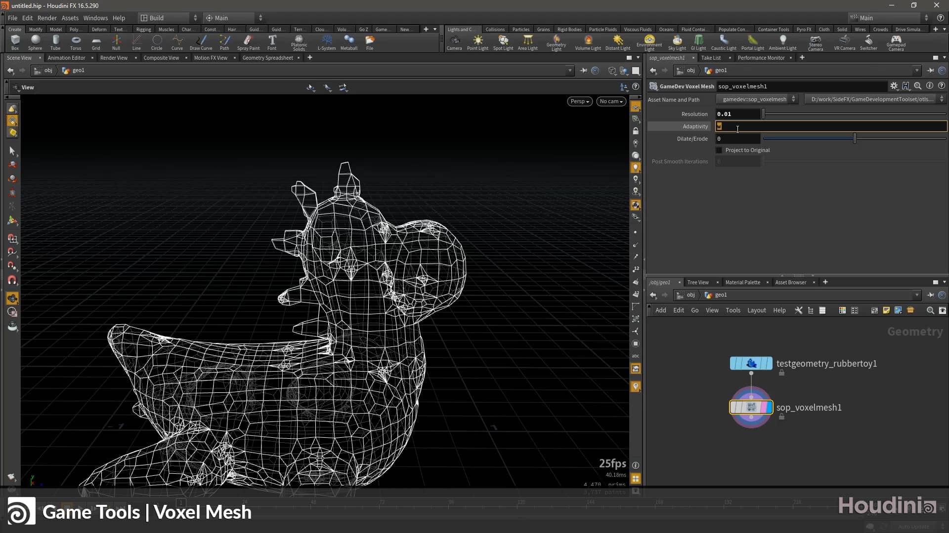Houdini Games Tools - VoxelMesh SOP on Vimeo