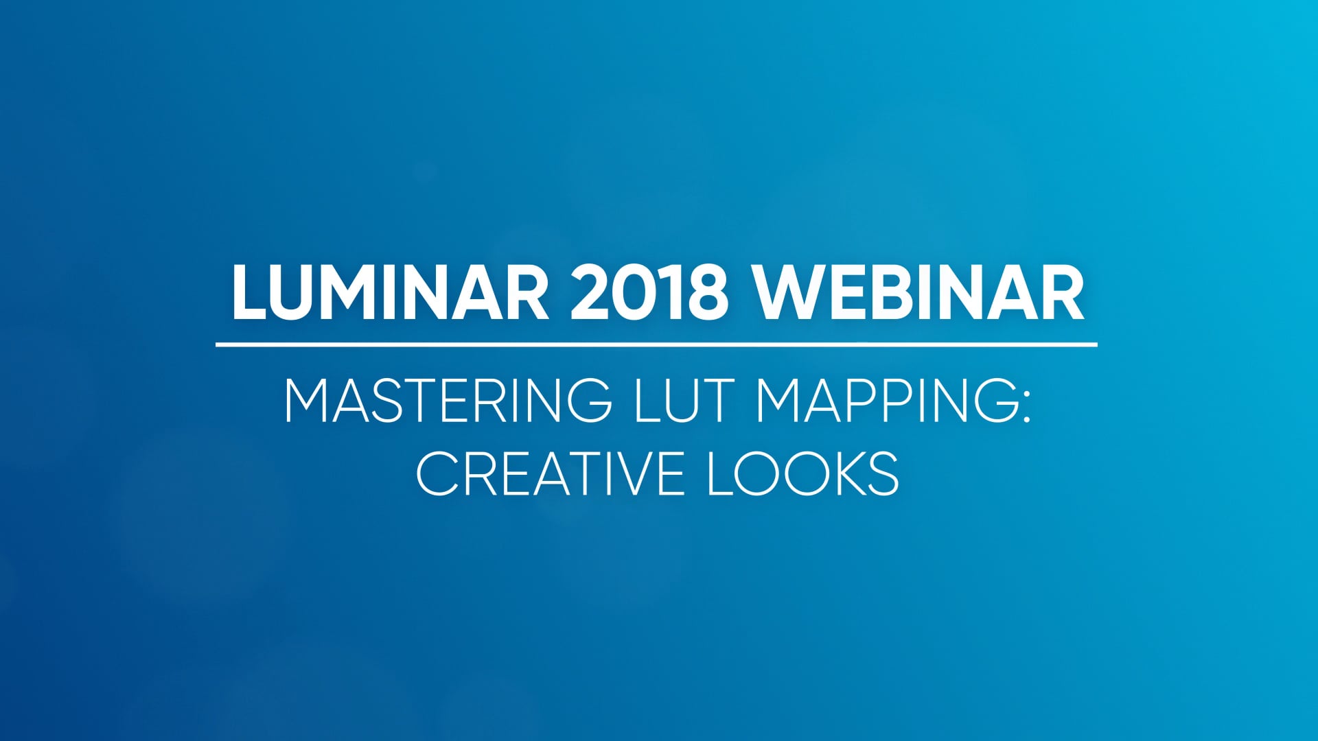 Mastering LUT Mapping on Vimeo