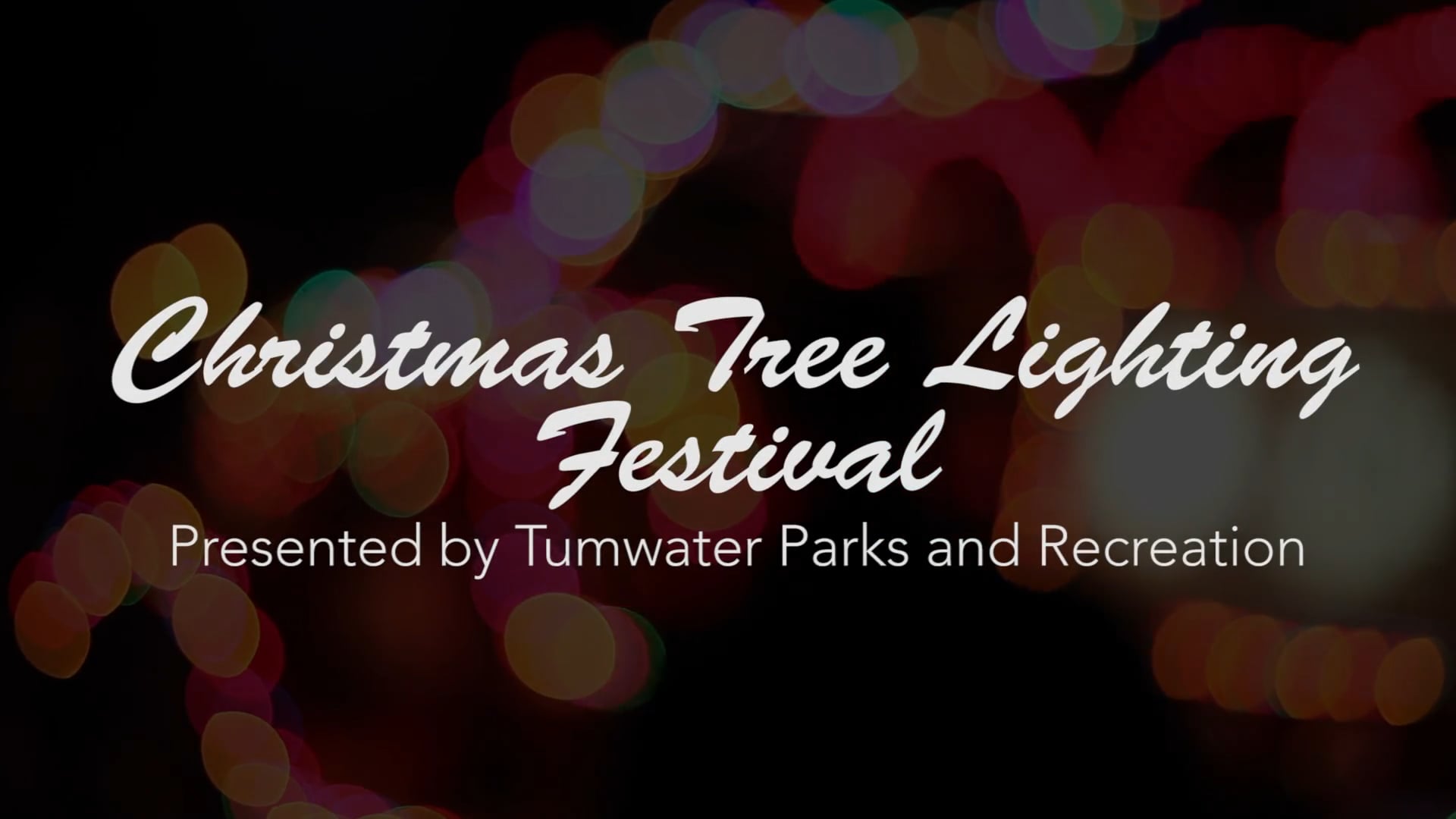 Christmas Tree Lighting @ Tumwater on Vimeo