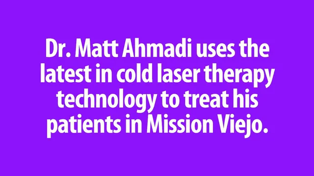 cold laser theraphy foot and ankle mission viejo Dr. Matt Ahmadi on Vimeo