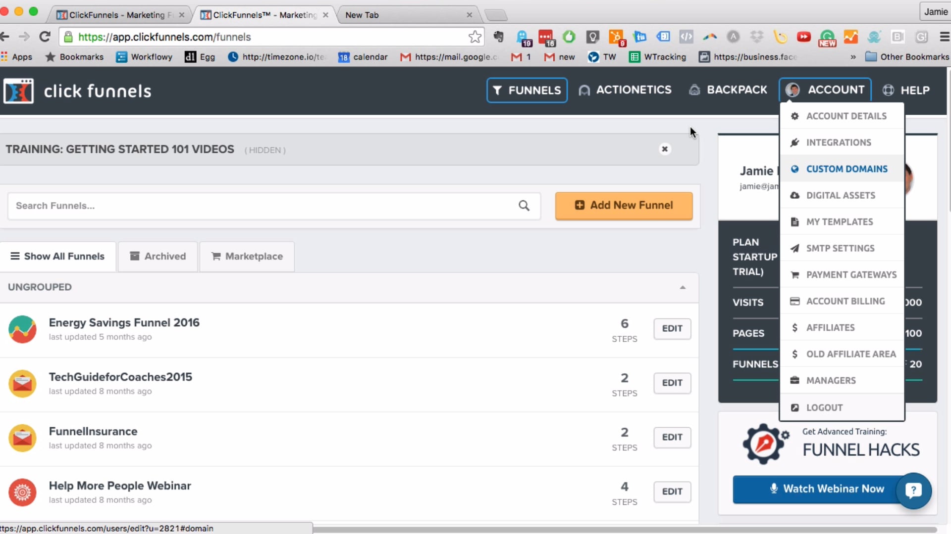 ClickFunnels Training 101 video 2 on Vimeo