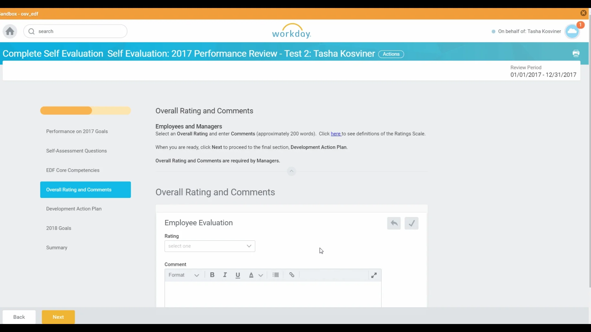 Overall Rating and Comments on Vimeo
