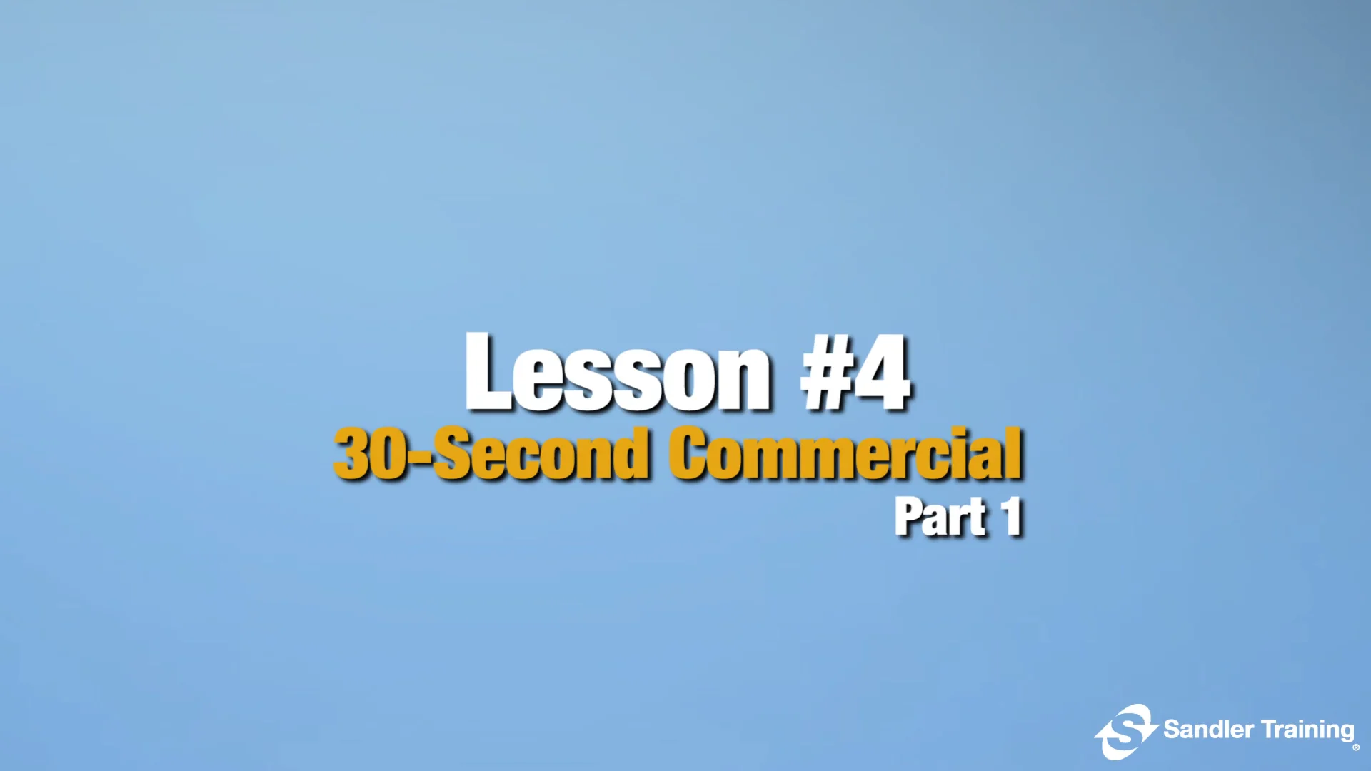 Ins 101 - Lesson #4 - 4-1 30 Sec Commercial #1 on Vimeo