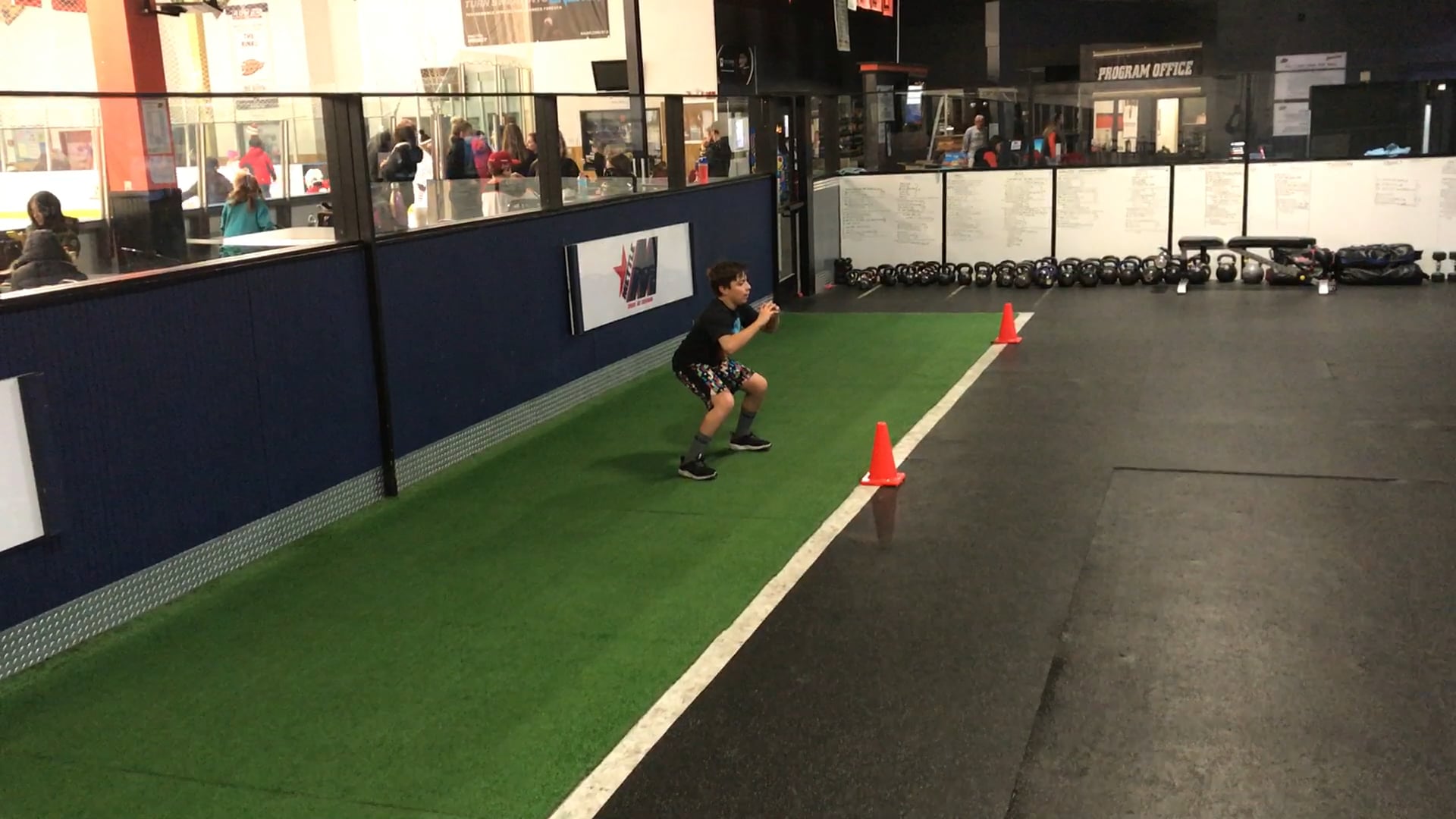 1 Hurdle Cross Over w/ Sprint to Lateral Deceleration on Vimeo