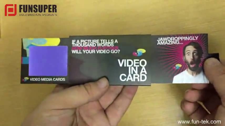 Digital 2.4 inch LCD Video Business Card with Pull-out Slider VBC-024P ...