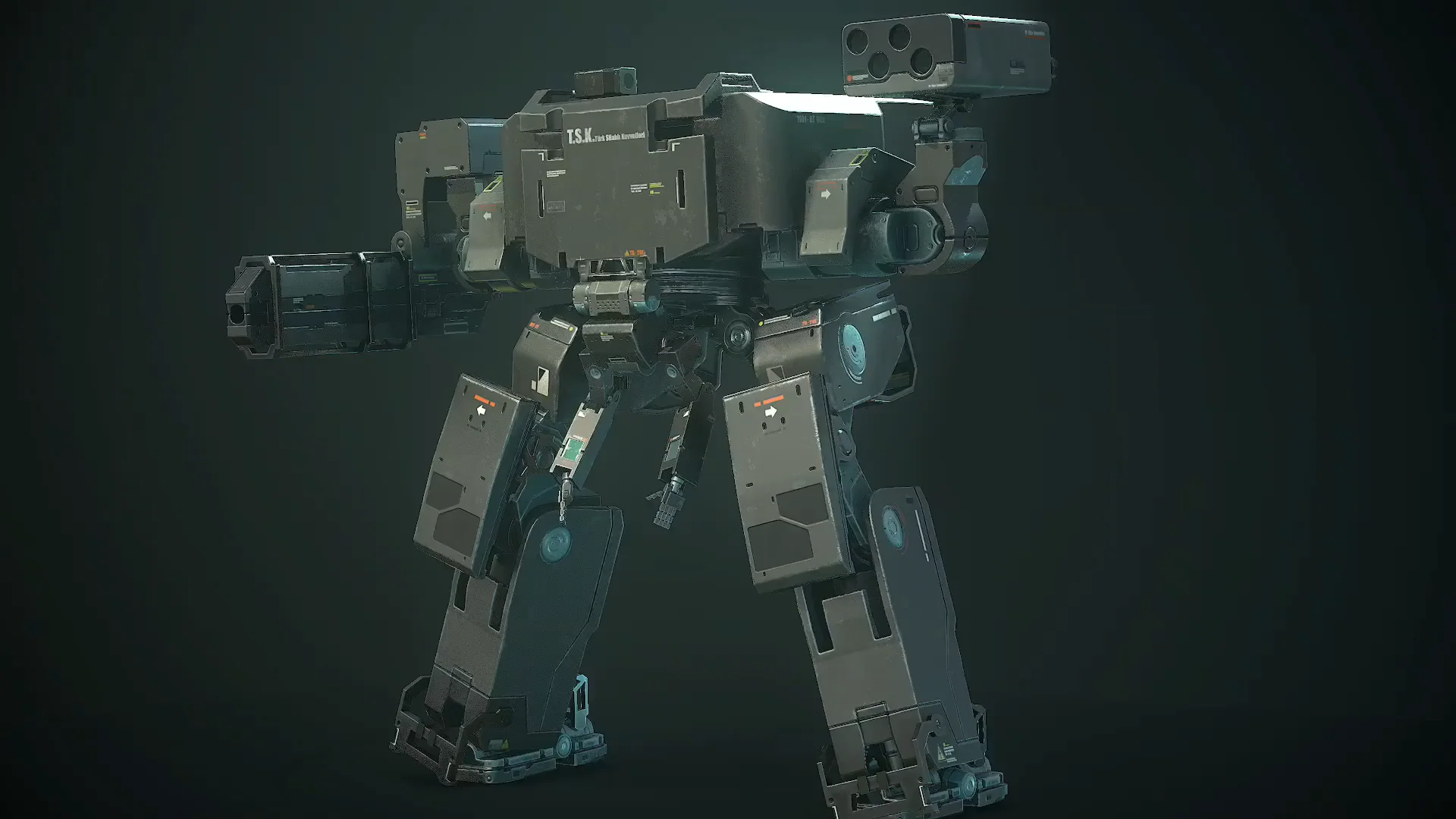 Mecha Game Character Turntable