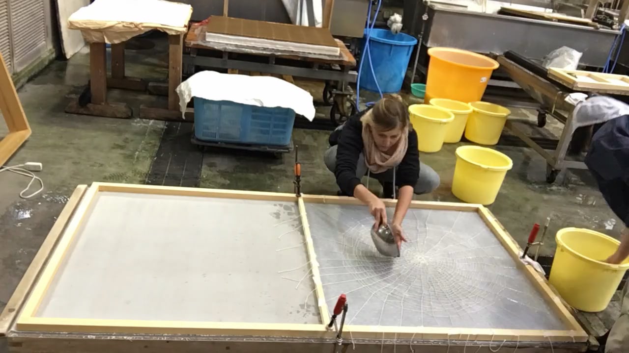 Handmade paper at Awagami Factory in Yoshinogawa, Japan. on Vimeo