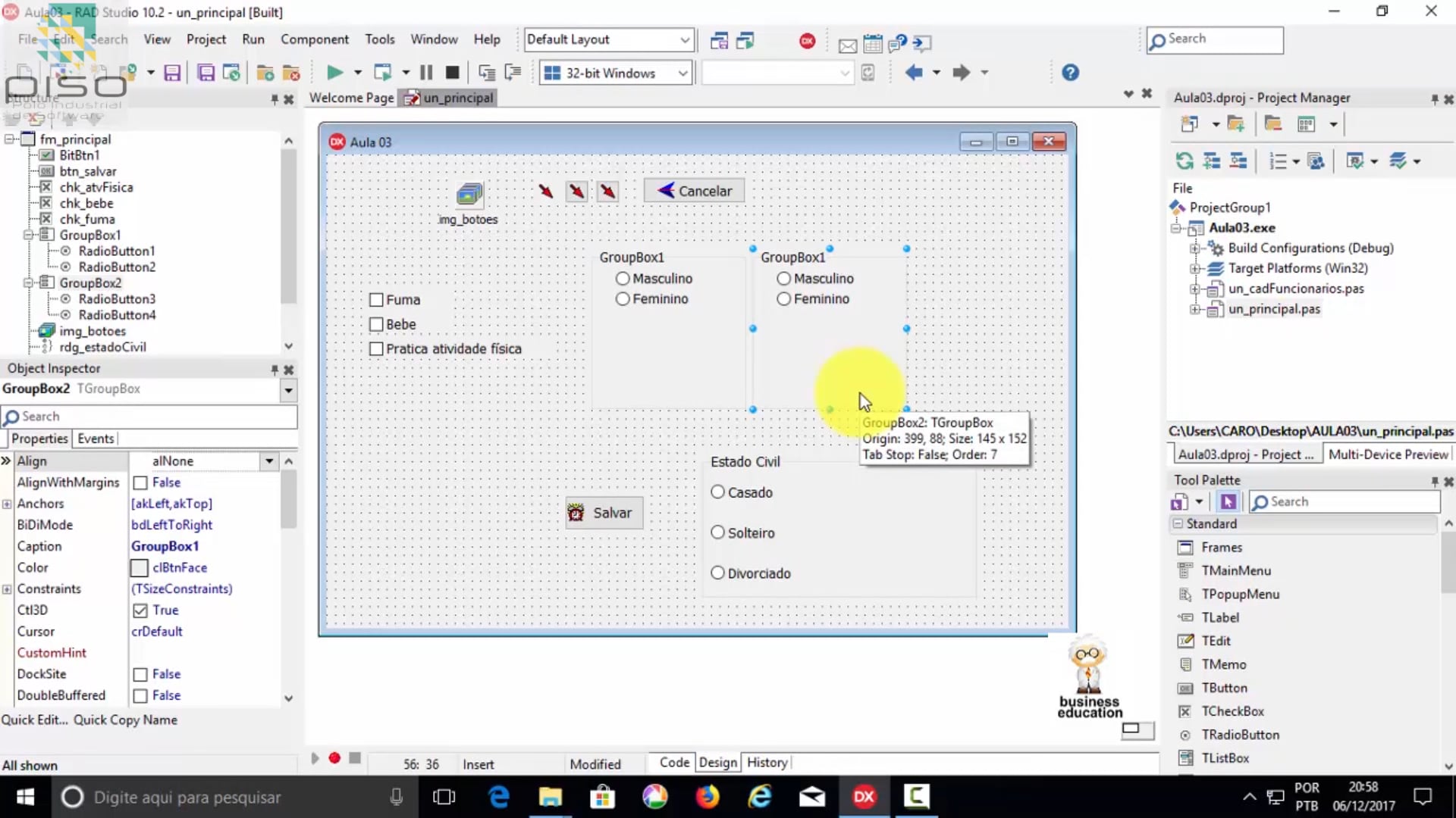 Curso de Delphi: A4P6 - Linguagem Delphi on Vimeo