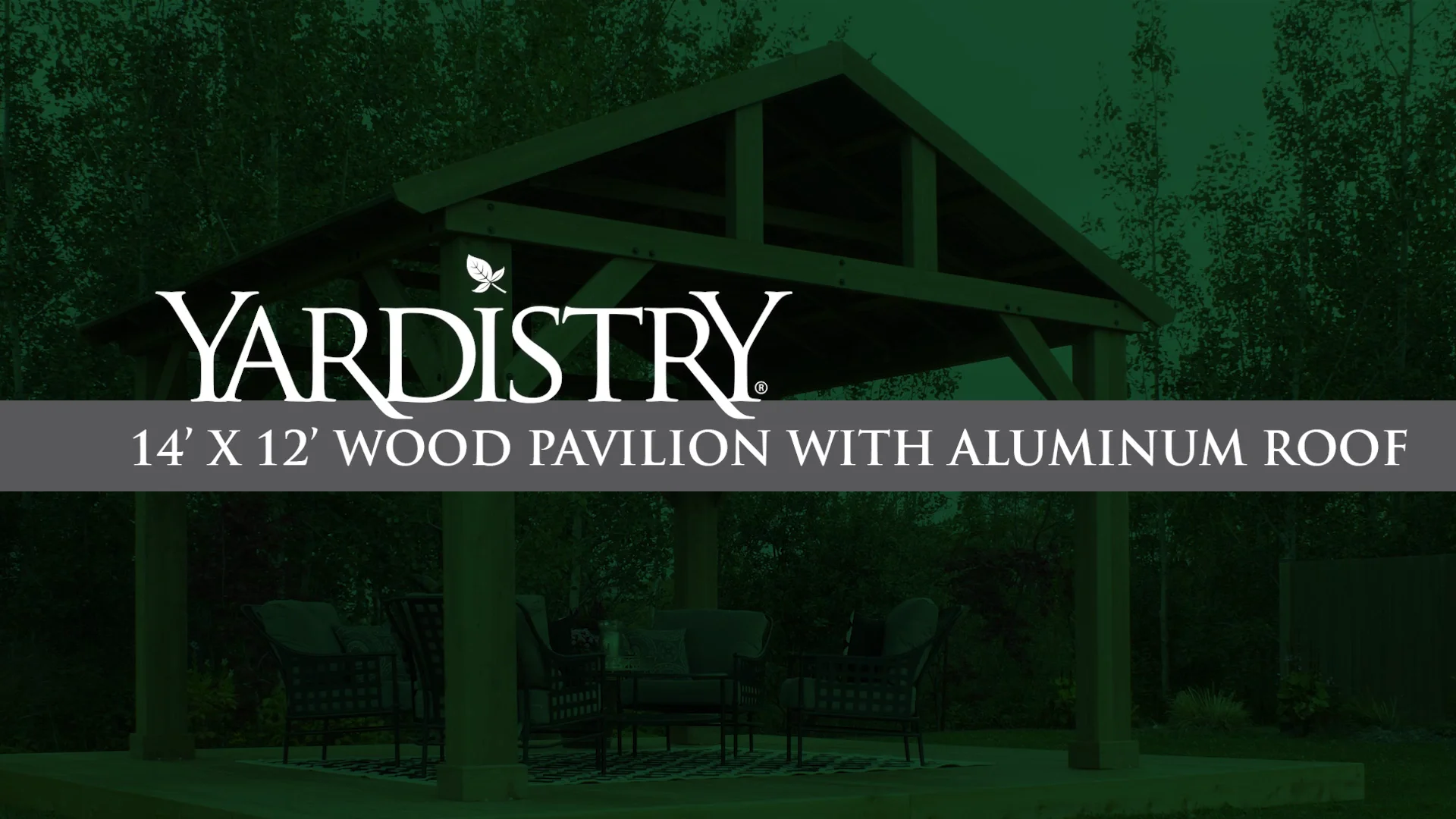 14x12 Wood Pavilion With Aluminum Roof on Vimeo