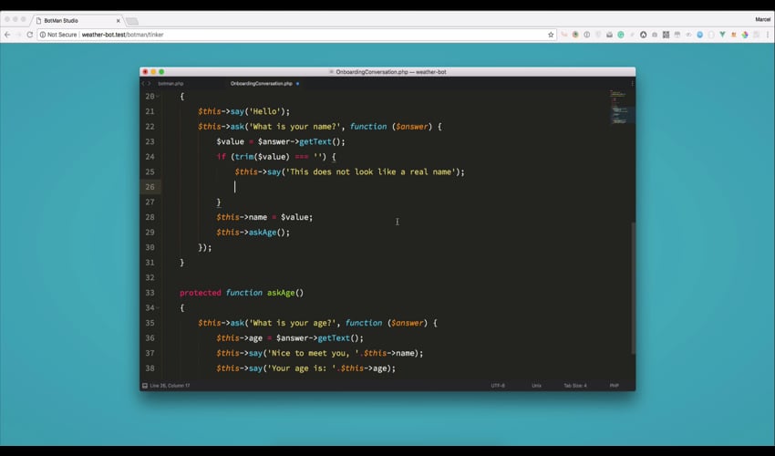 Validate conversation answers - Build A Chatbot - Beyond Code
