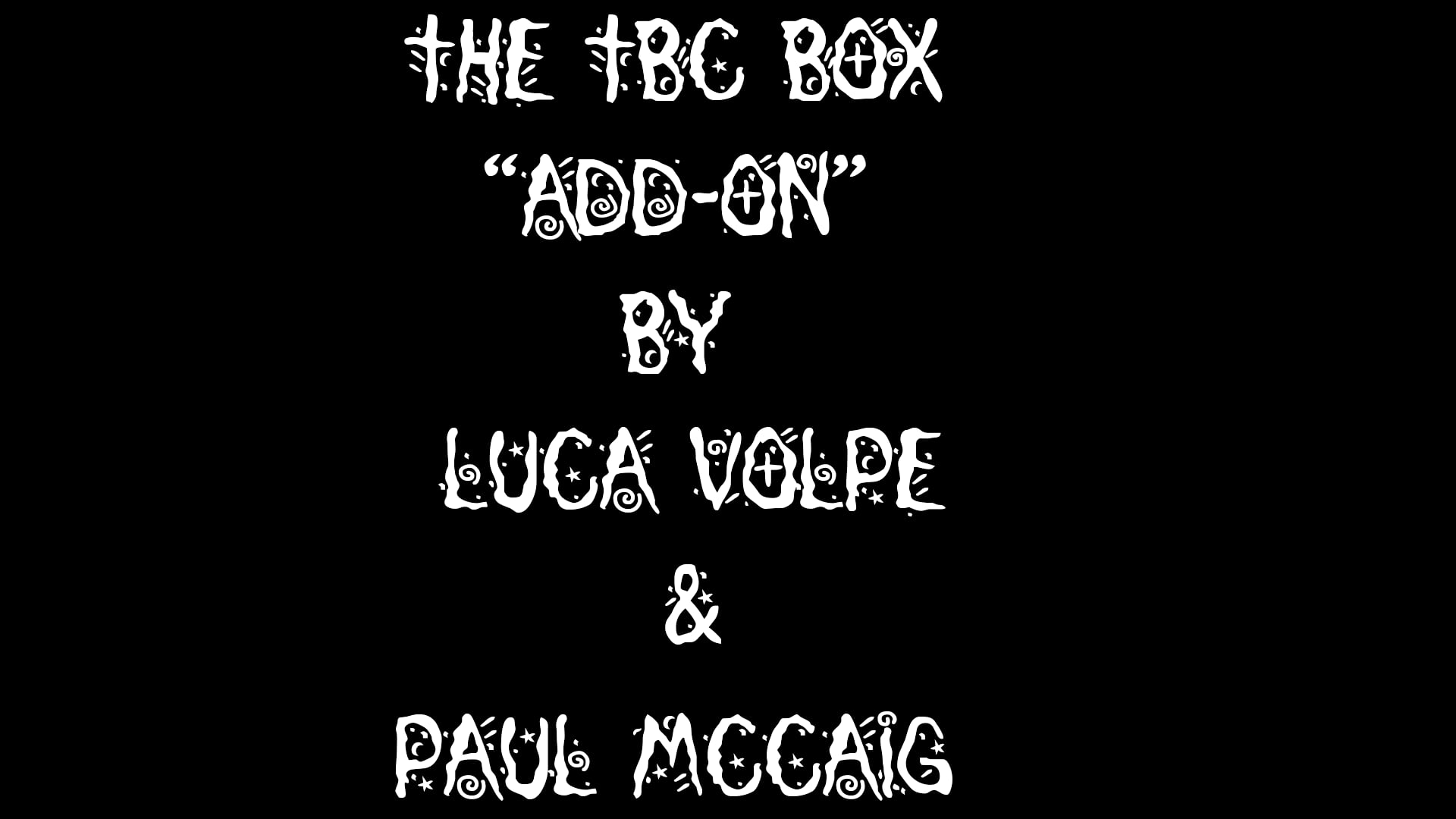 The TBC Box 'Add-on' Gimmick on Vimeo