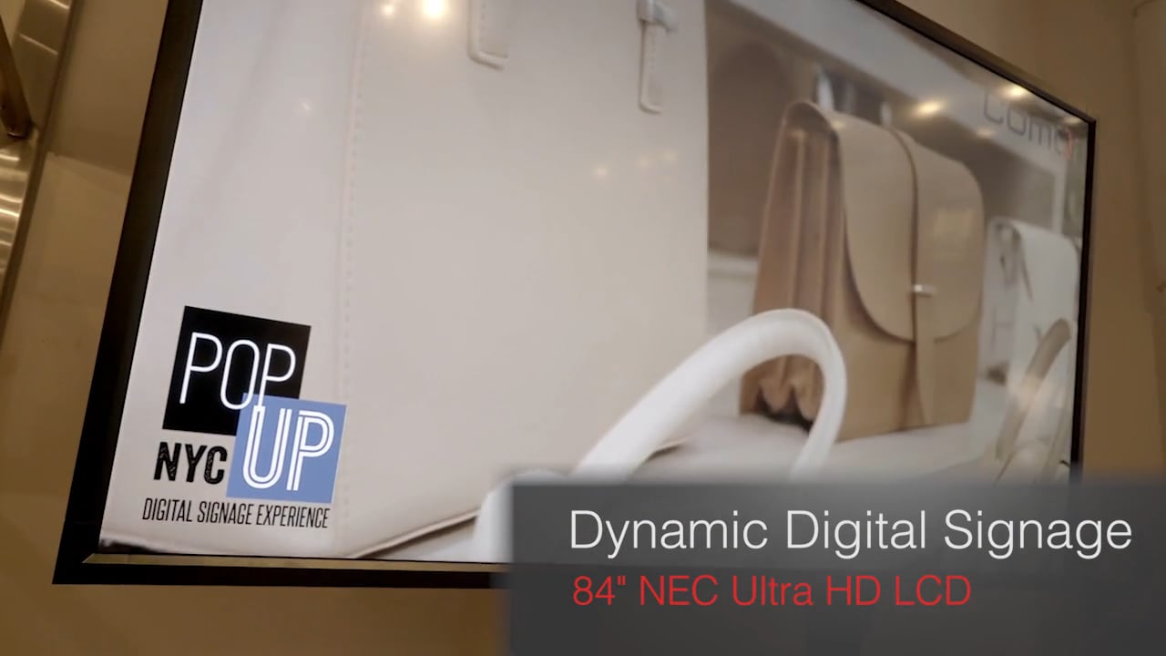 ComQi's Pop-Up NYC Digital Signage Experience on Vimeo