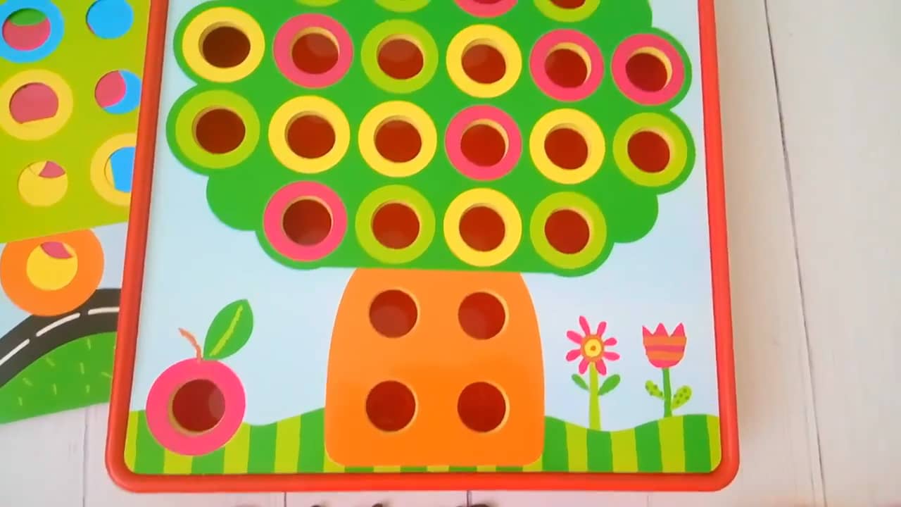 Button Nail Art Toy for Preschool on Vimeo