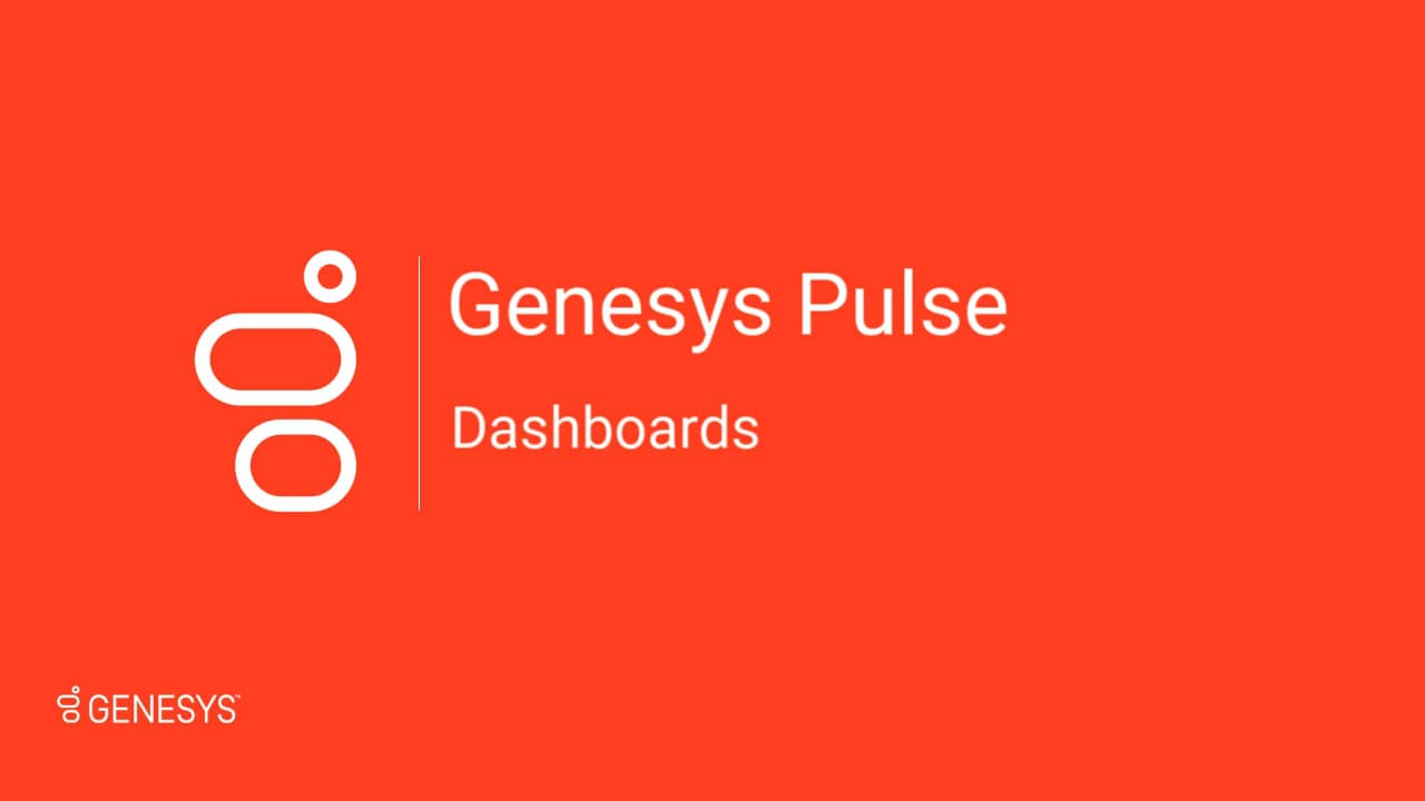 Genesys Pulse: Dashboards on Vimeo