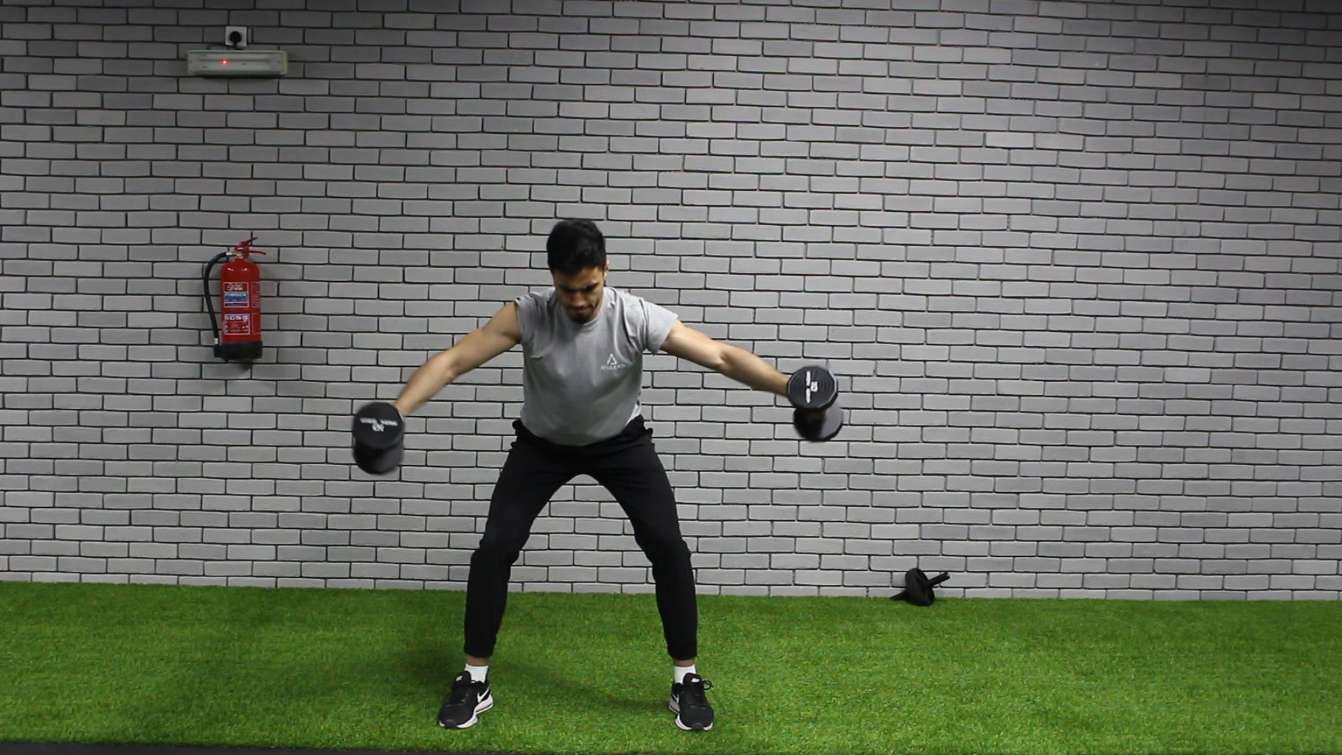 Bent over Front Raise into reverse fly on Vimeo