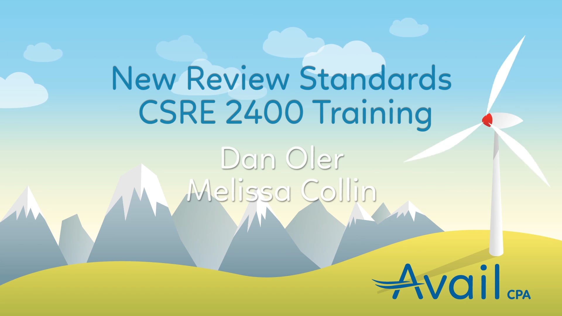 New Review Standards - CSRE 2400 Training on Vimeo