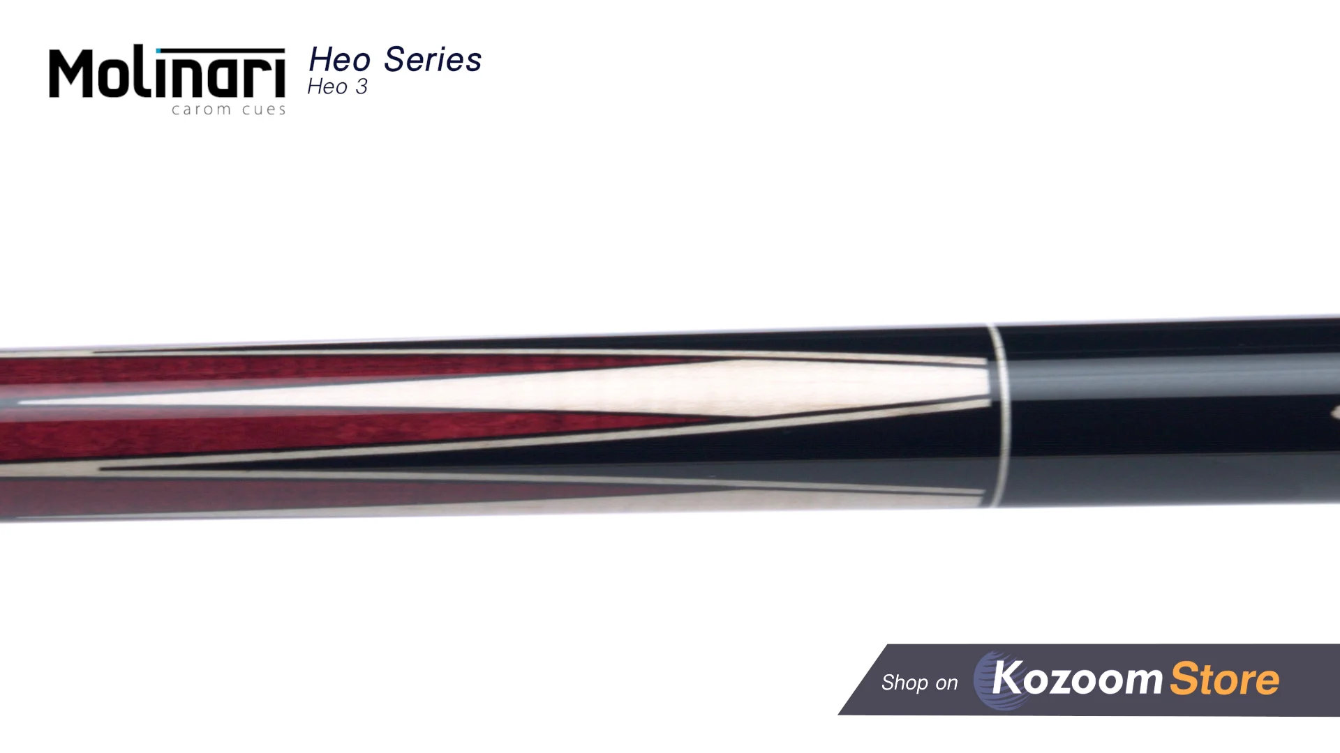 Molinari Heo 2-2 Carom Billiard Cue Video Demonstration - store.kozoom.com on Vimeo