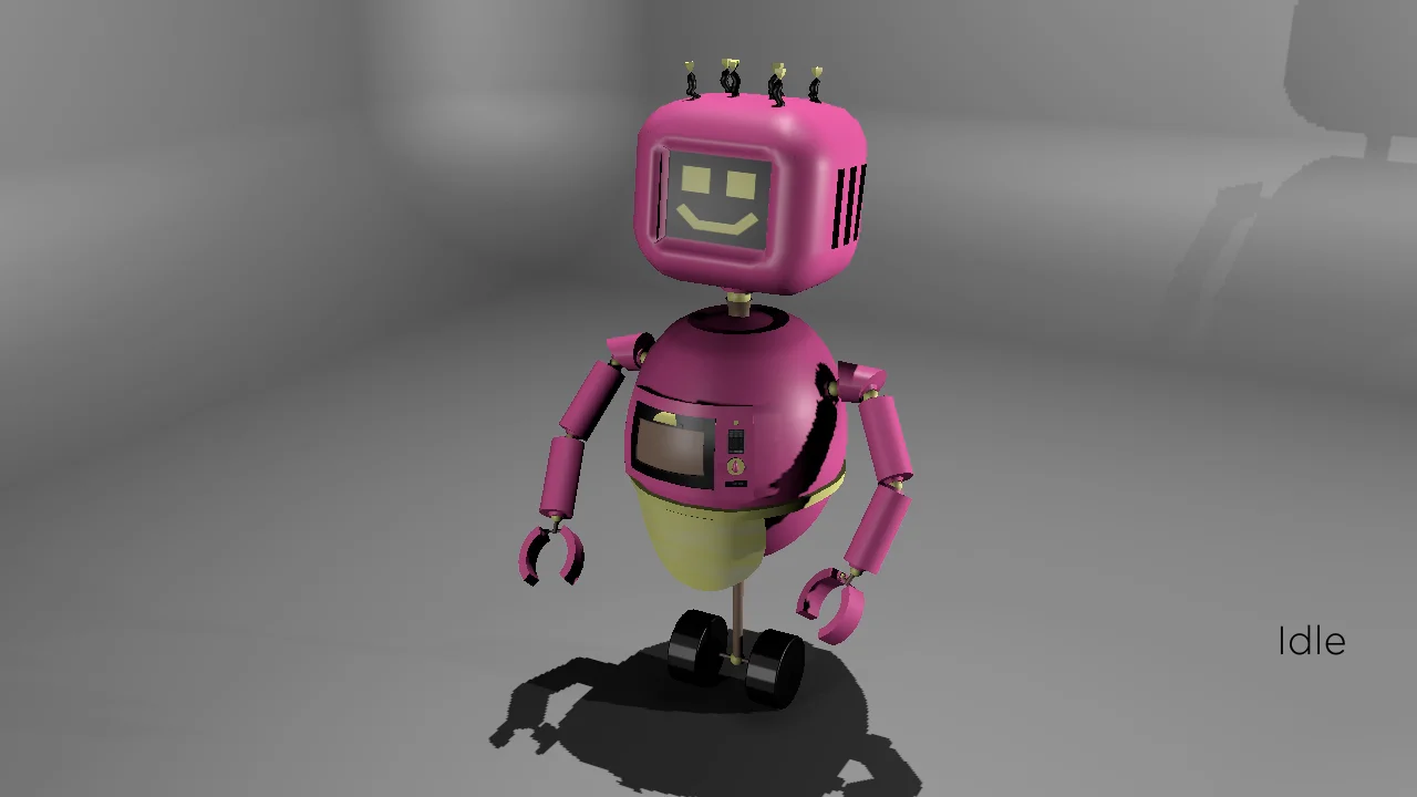 Robot idle animation
