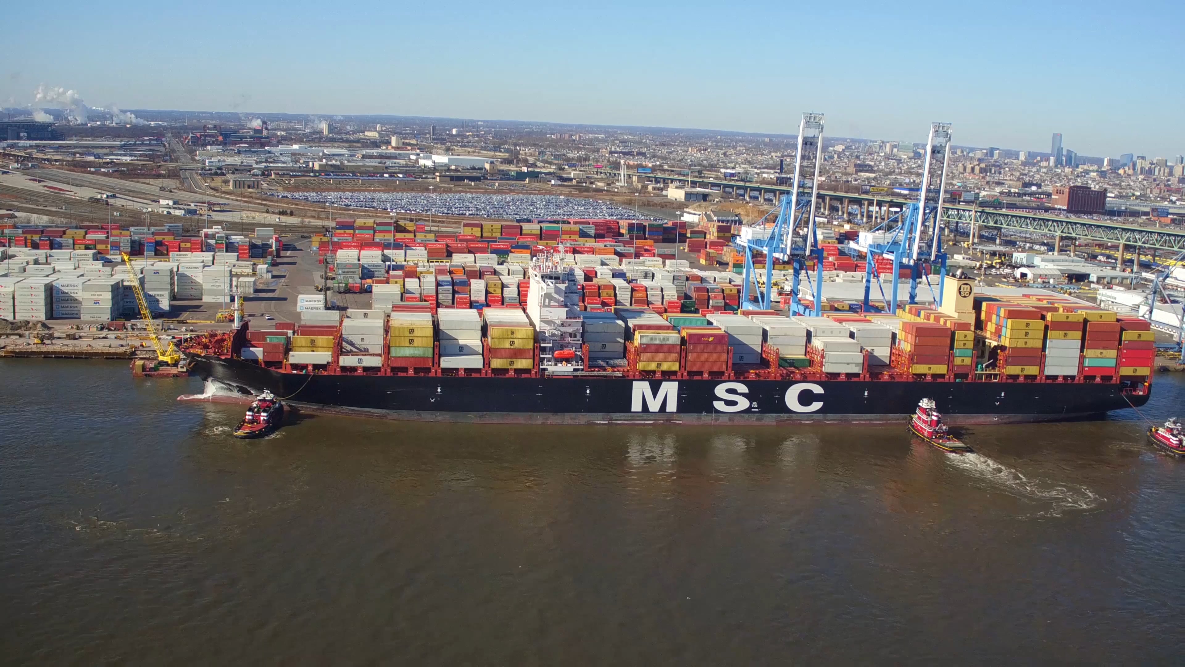 PhilaPort Welcomes Its Largest Vessel to Date MSC Avni on Vimeo