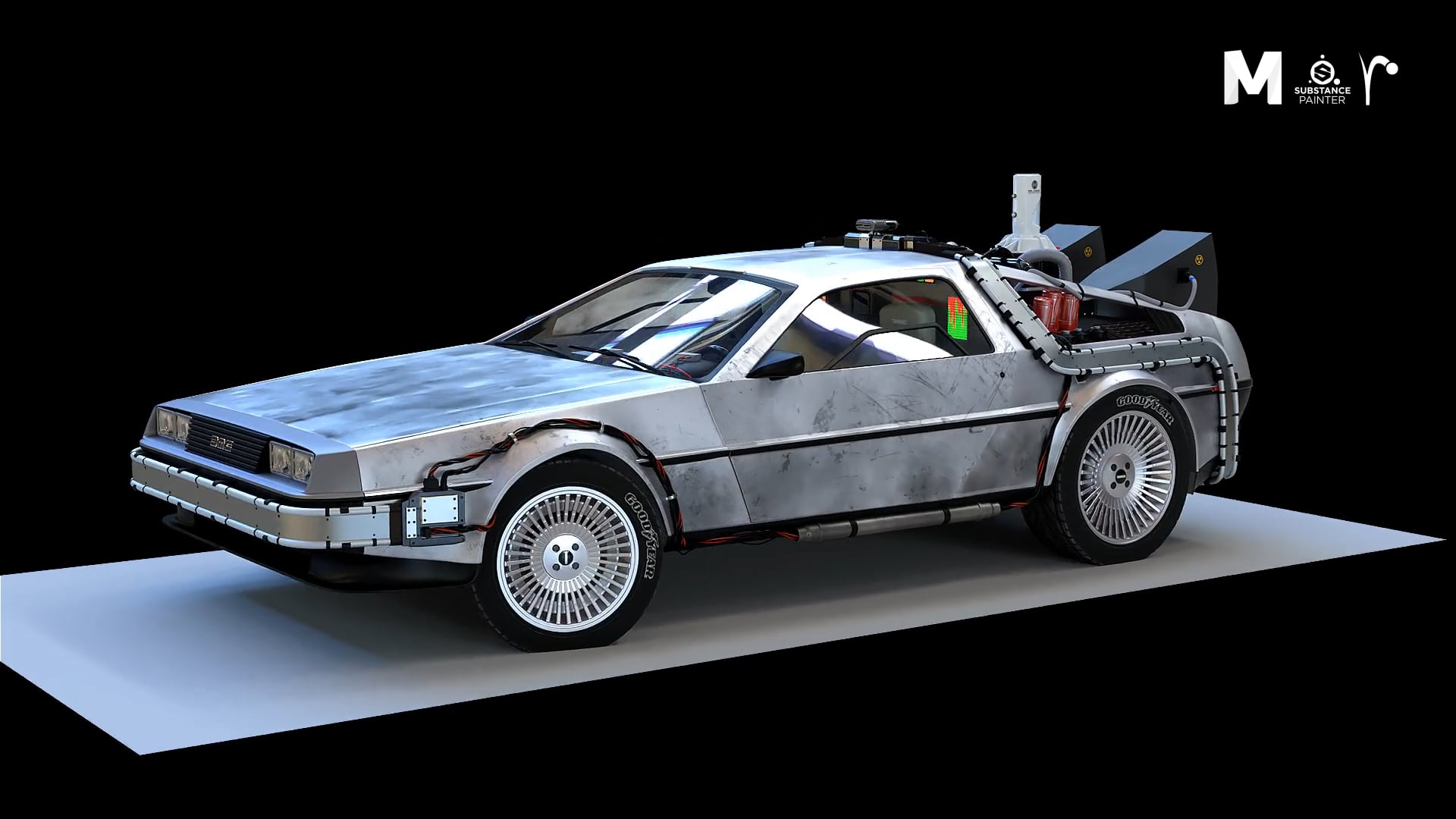 DeLorean Time Machine - 3D Model on Vimeo