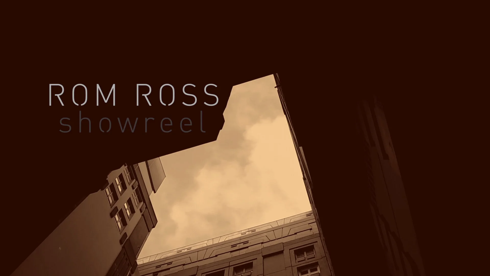 SHOWREEL ROM ROSS on Vimeo