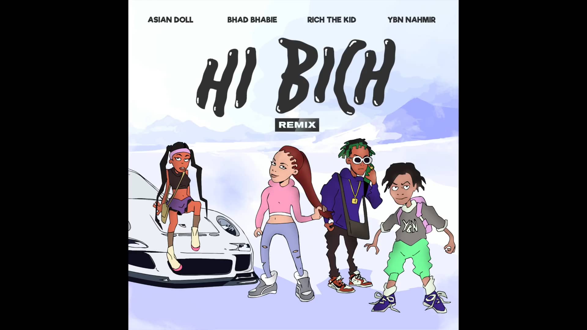 BHAD BHABIE "Hi Bich" REMIX ft YBN Nahmir, Rich the Kid, Asian Doll ...