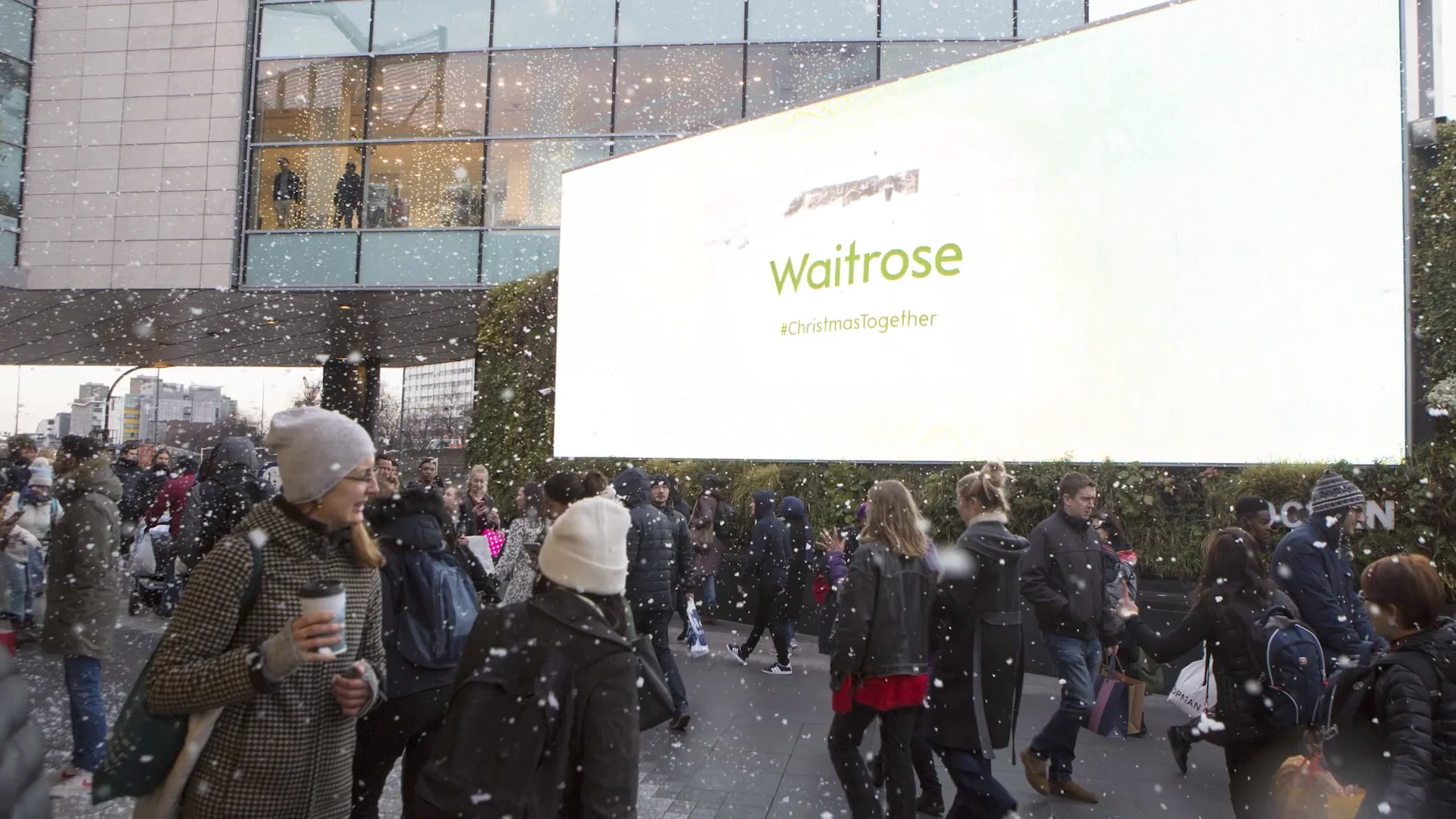 Waitrose Christmas 'Let It Snow' - Westfield London & Stratford City
