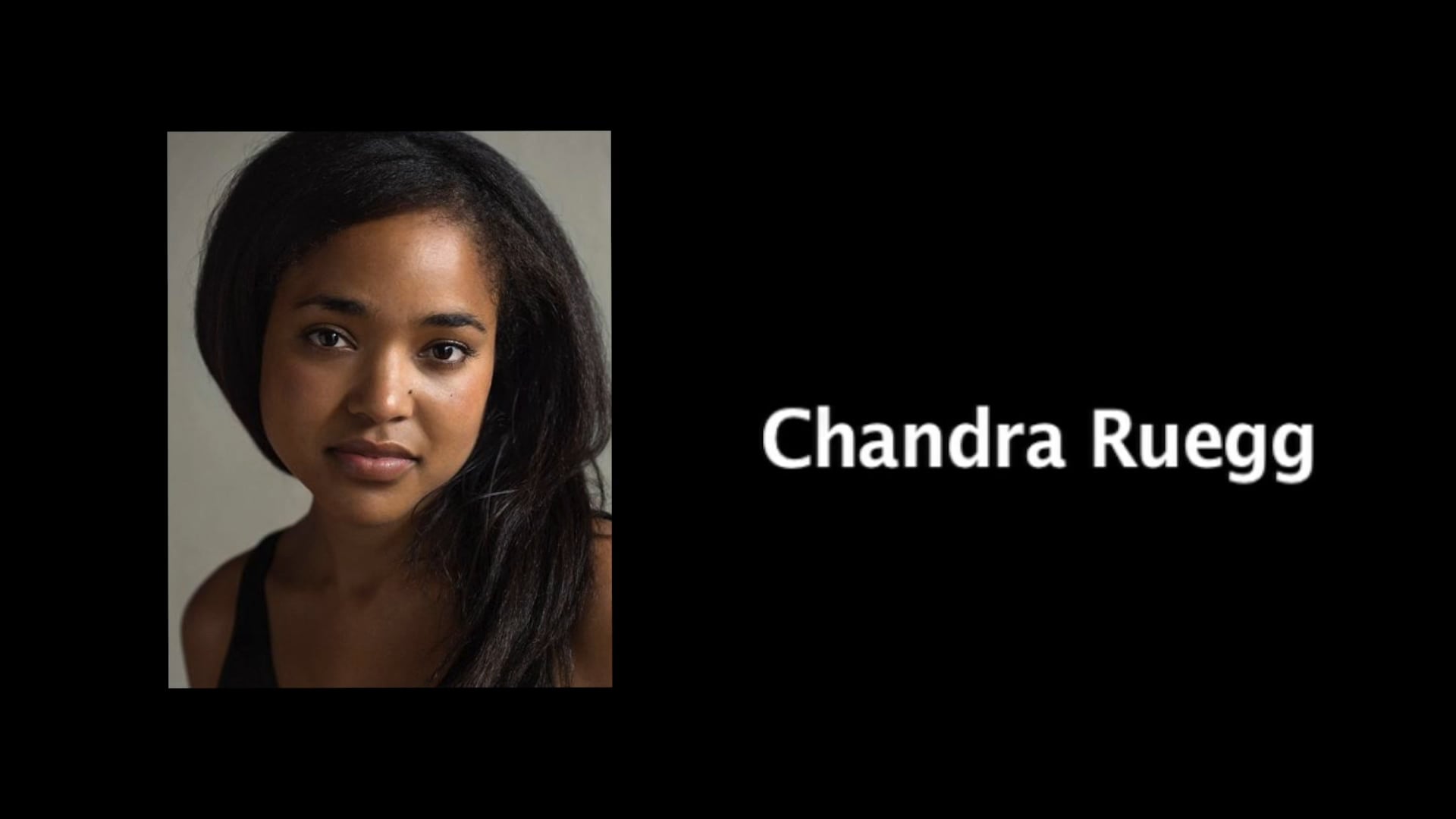 Chandra Ruegg Reel on Vimeo