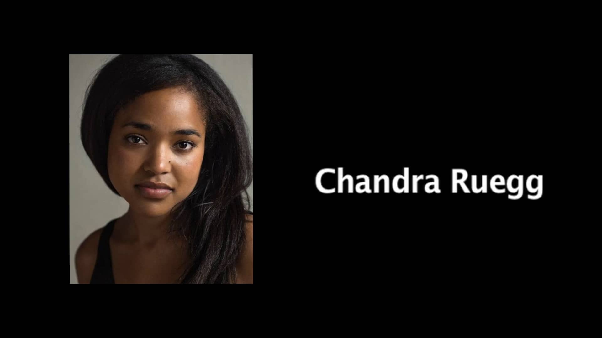 Chandra Ruegg Reel on Vimeo