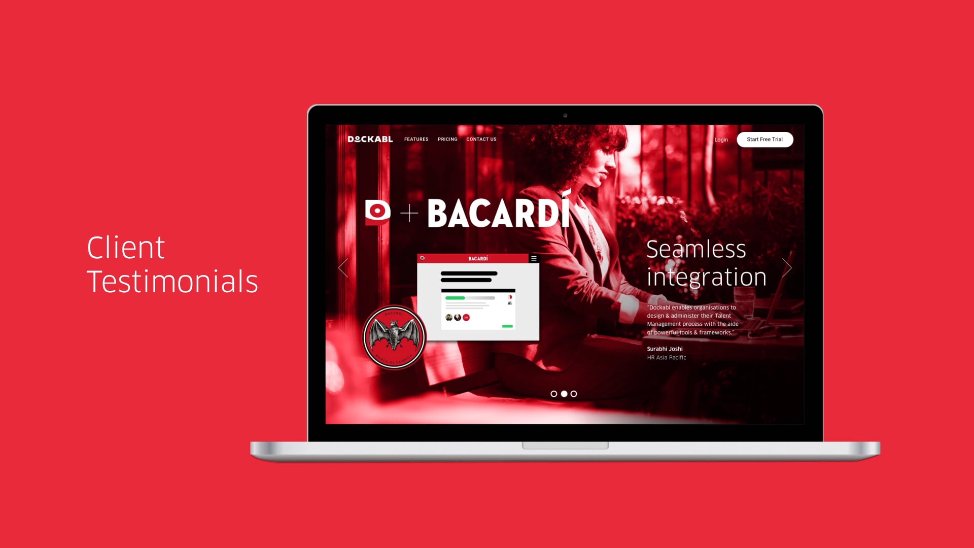 Landing page on Vimeo