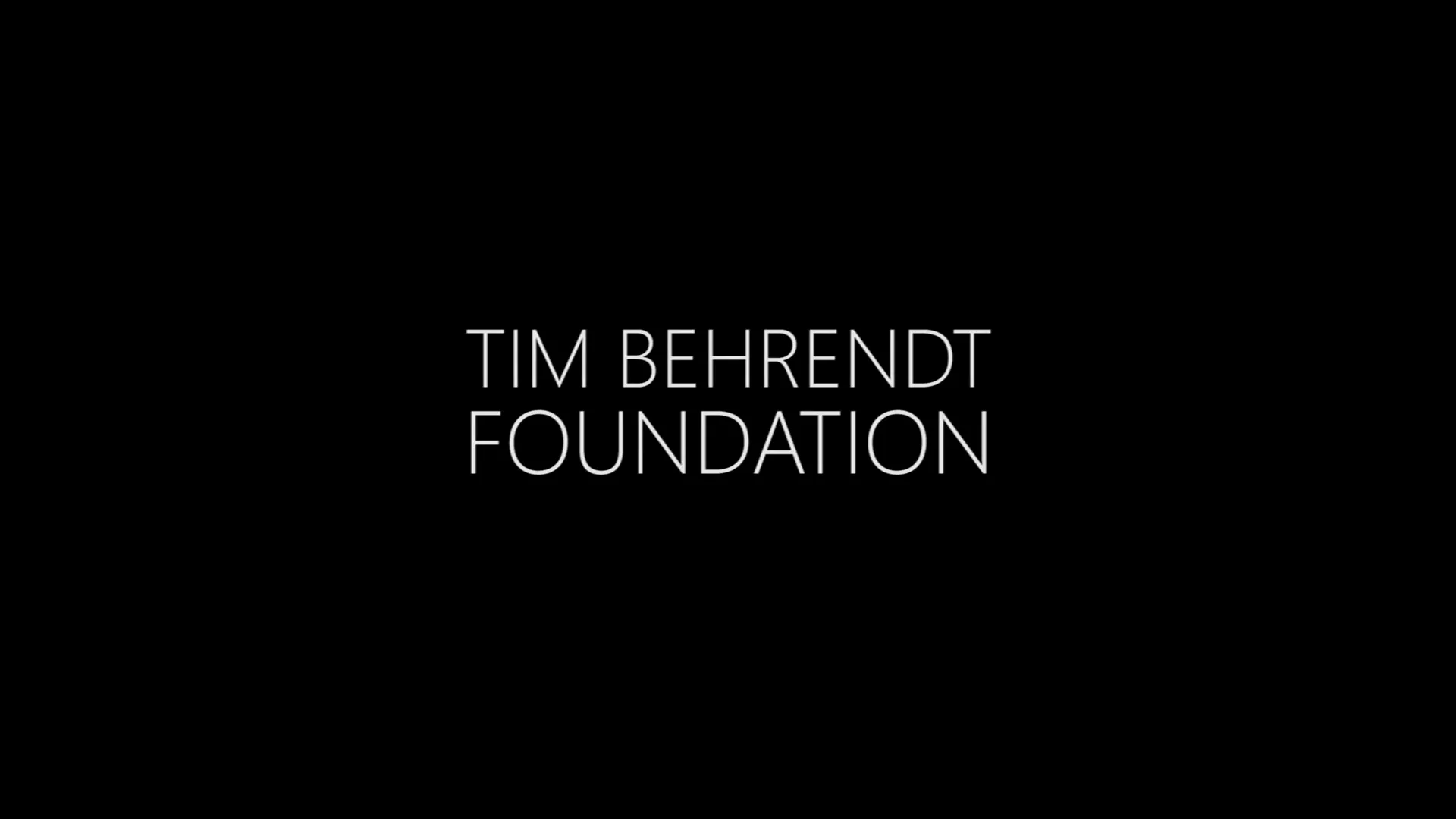 The Tim Behrendt Foundation on Vimeo