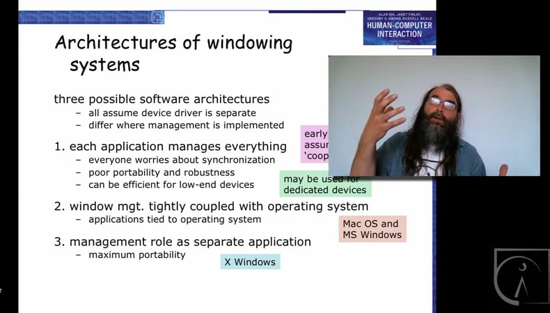 HCI course 5-3 - implementation - 3 - Windowing systems 2 - management ...