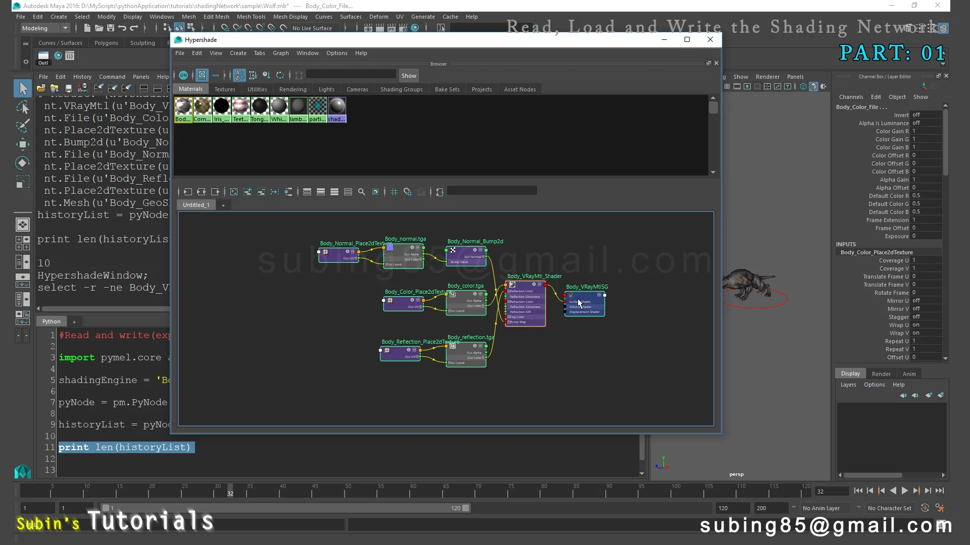 PART: 01 Read, Load and Write the Shader Networks on Vimeo