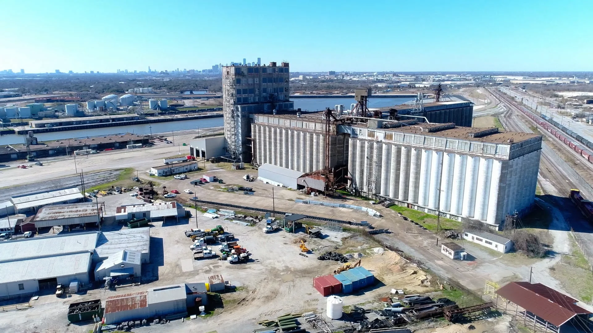 Arch Aerial - Port of Houston, Hansen Mueller Building