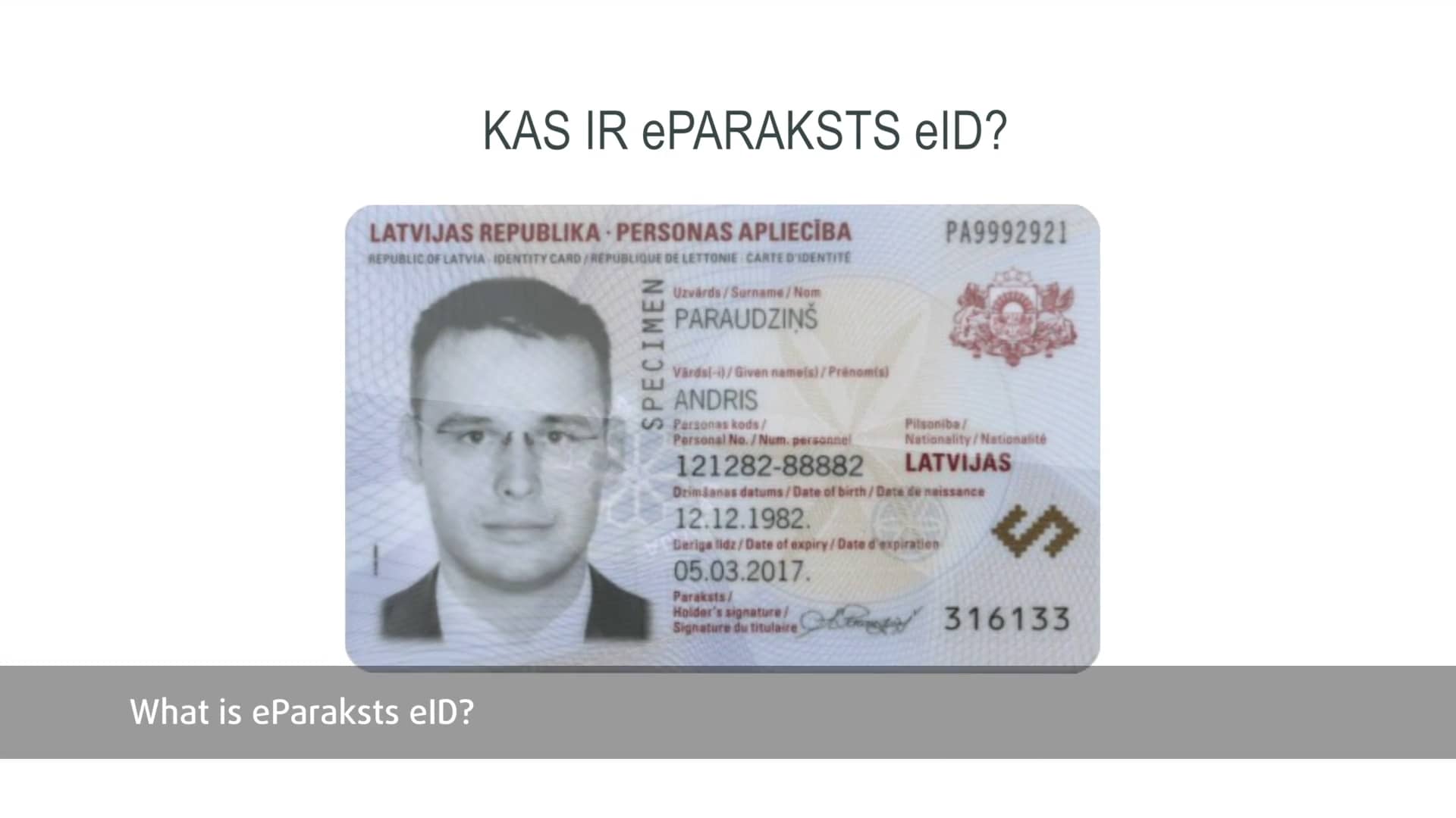 Kas ir eParaksts eID (Eng) on Vimeo