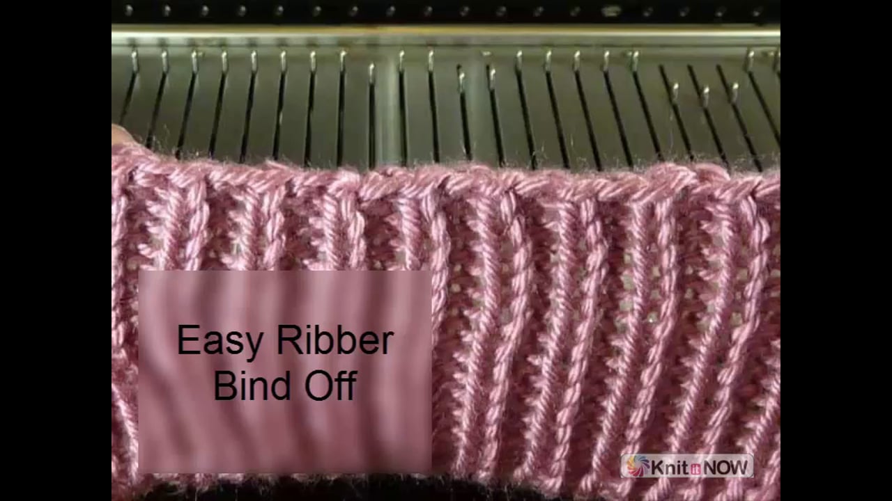Easy Ribber Bind Off | Machine Knitting Tutorial