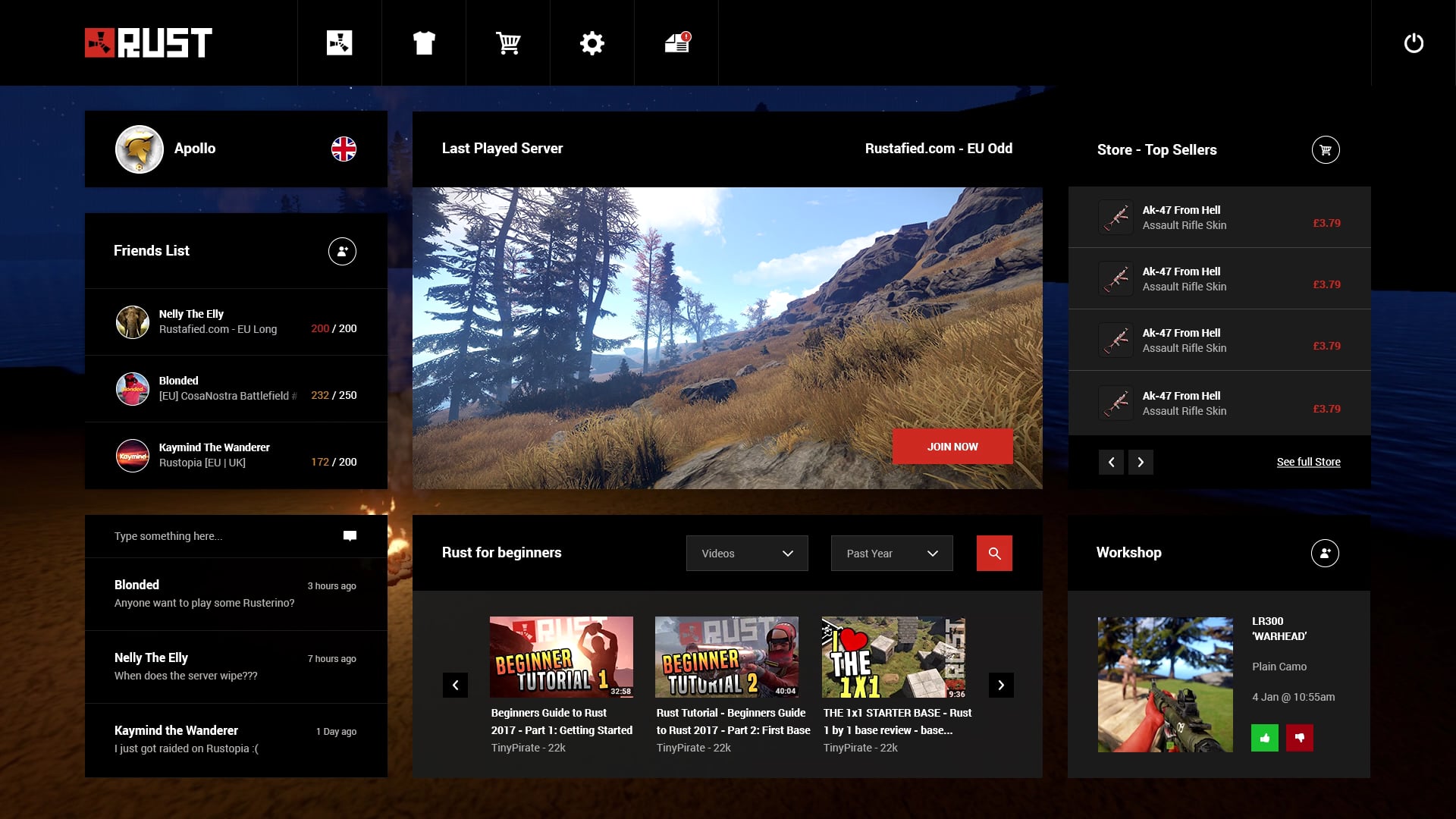 Rust UI Concept Animation on Vimeo