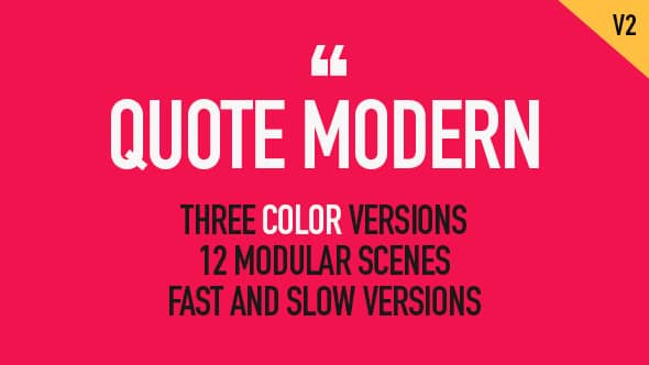 Quote Modern After Effects Project & Template on Vimeo