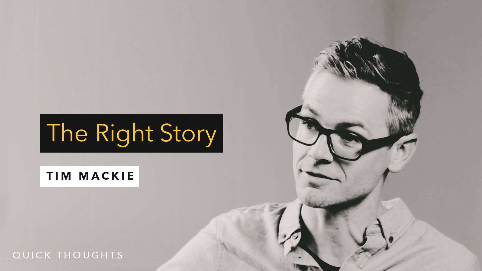 Tim Mackie: The Right Story on Vimeo