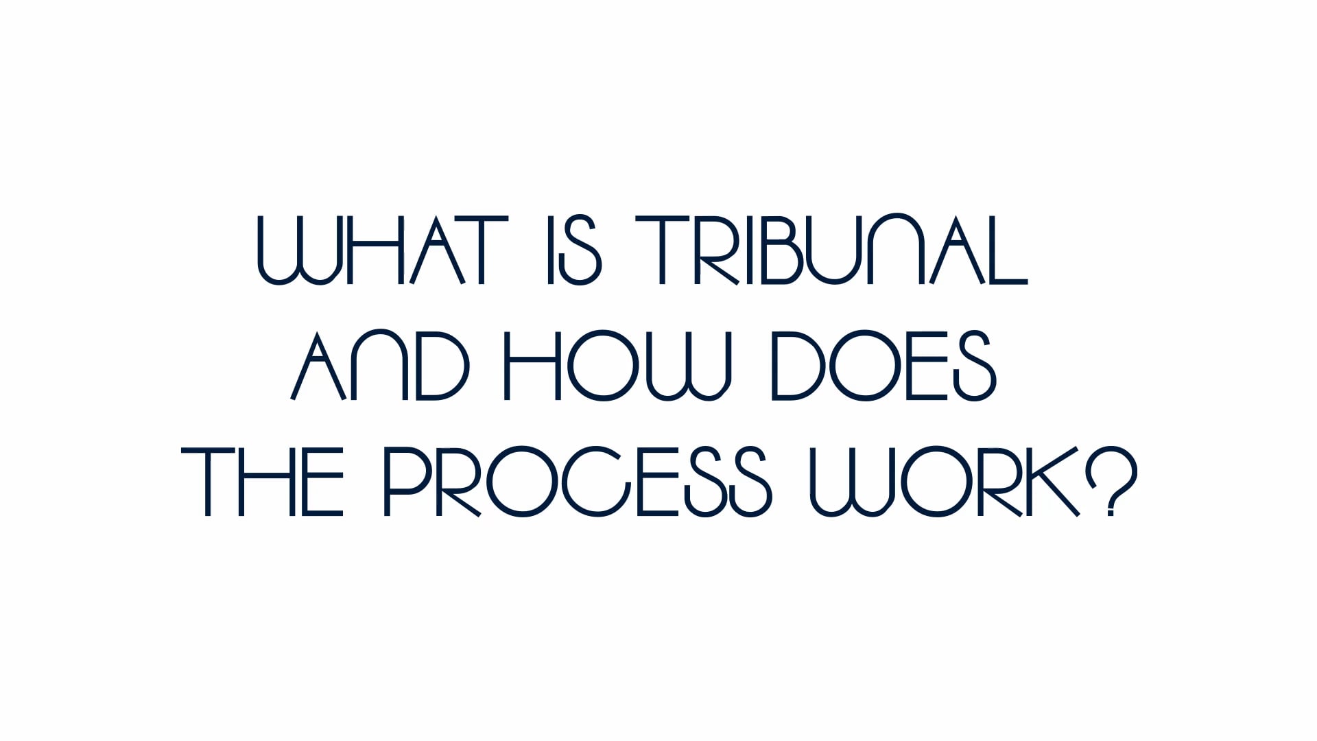 What is tribunal and how does the process work on Vimeo